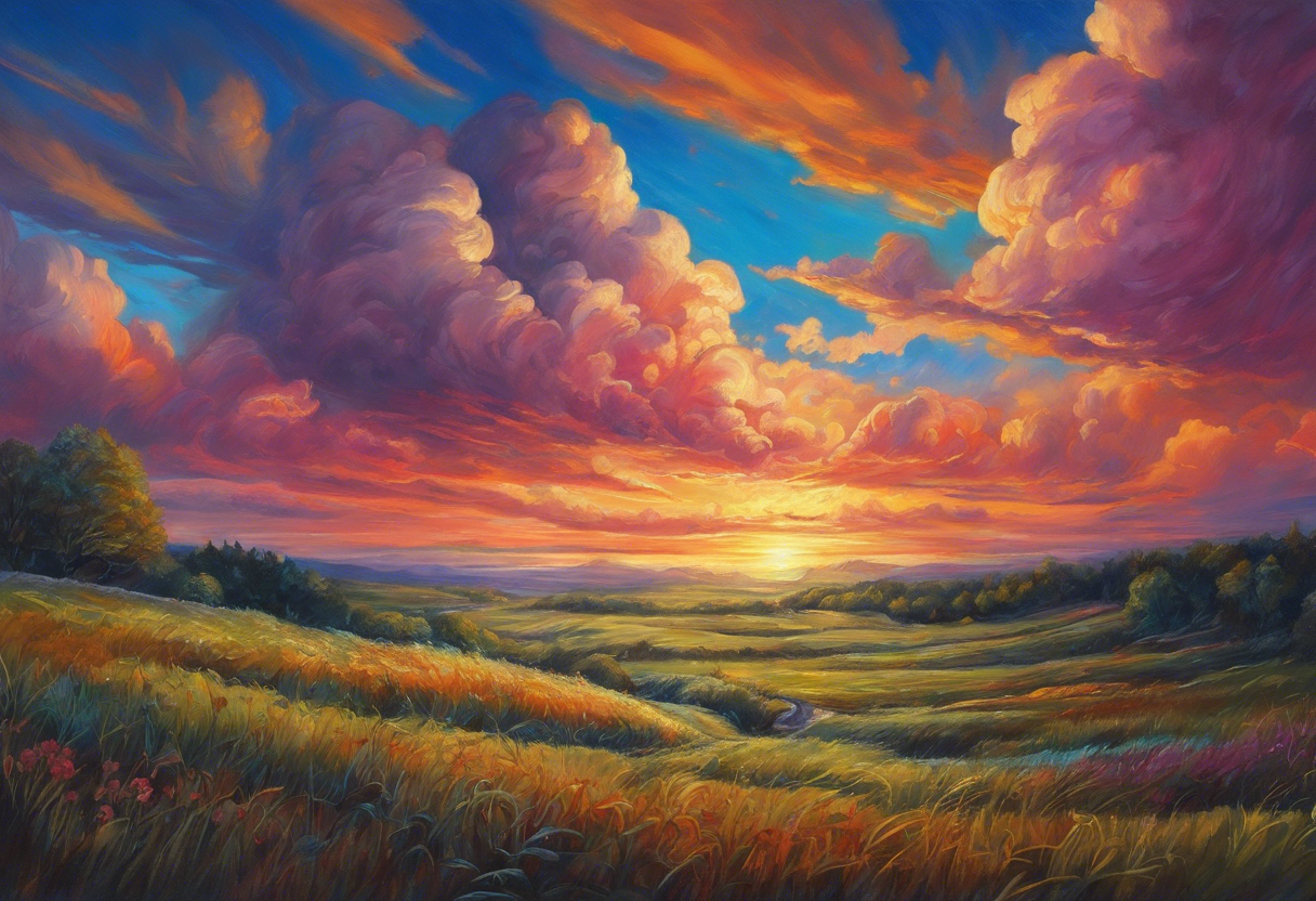 Jigsaw Puzzles 1000 Pieces for Adults - Glowing Skies - Unique Suitable ...