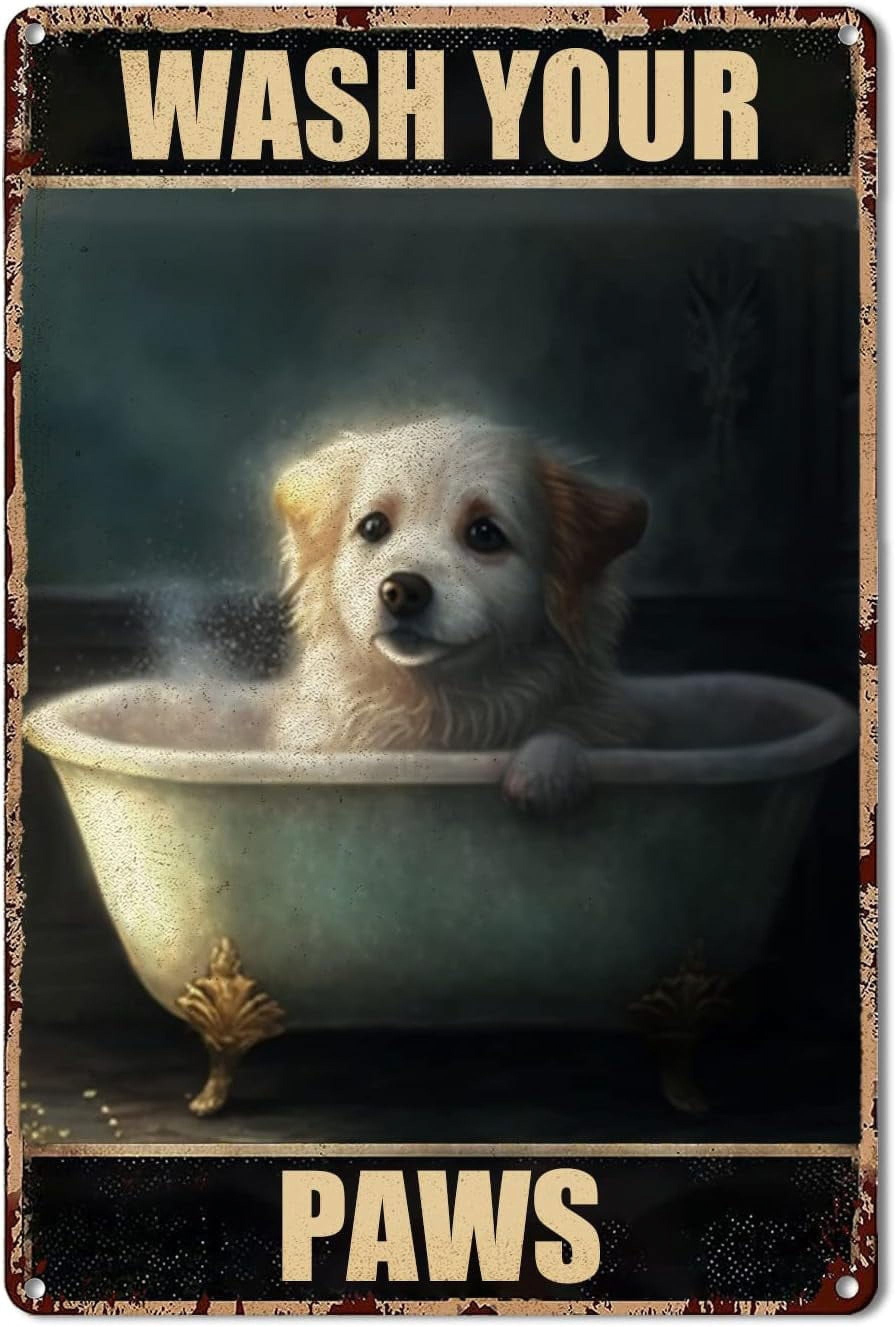 Jigsaw Puzzles 120 Piece For Adults Wash Your Paws - Golden Retriever ...