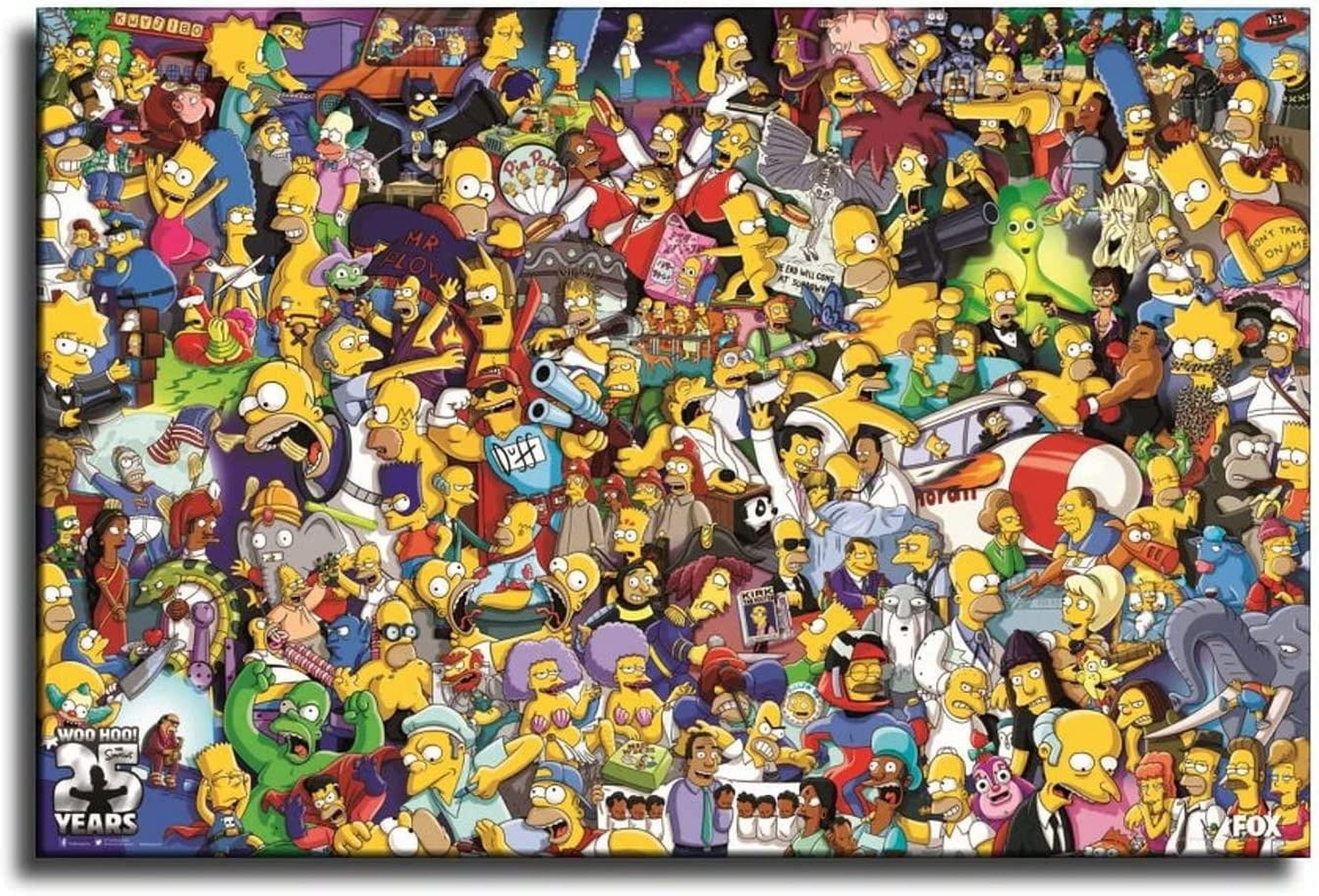Jigsaw Puzzles 300 Piece For Adults -The Simpsons Characters Simpsons ...