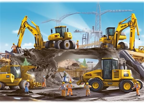 Jigsaw Puzzles 300 Pieces For Adults Construction Site Engineering ...