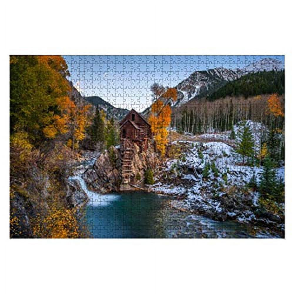 Jigsaw Puzzles 300 Pieces for Adults Farm Landscape Historic Wooden ...