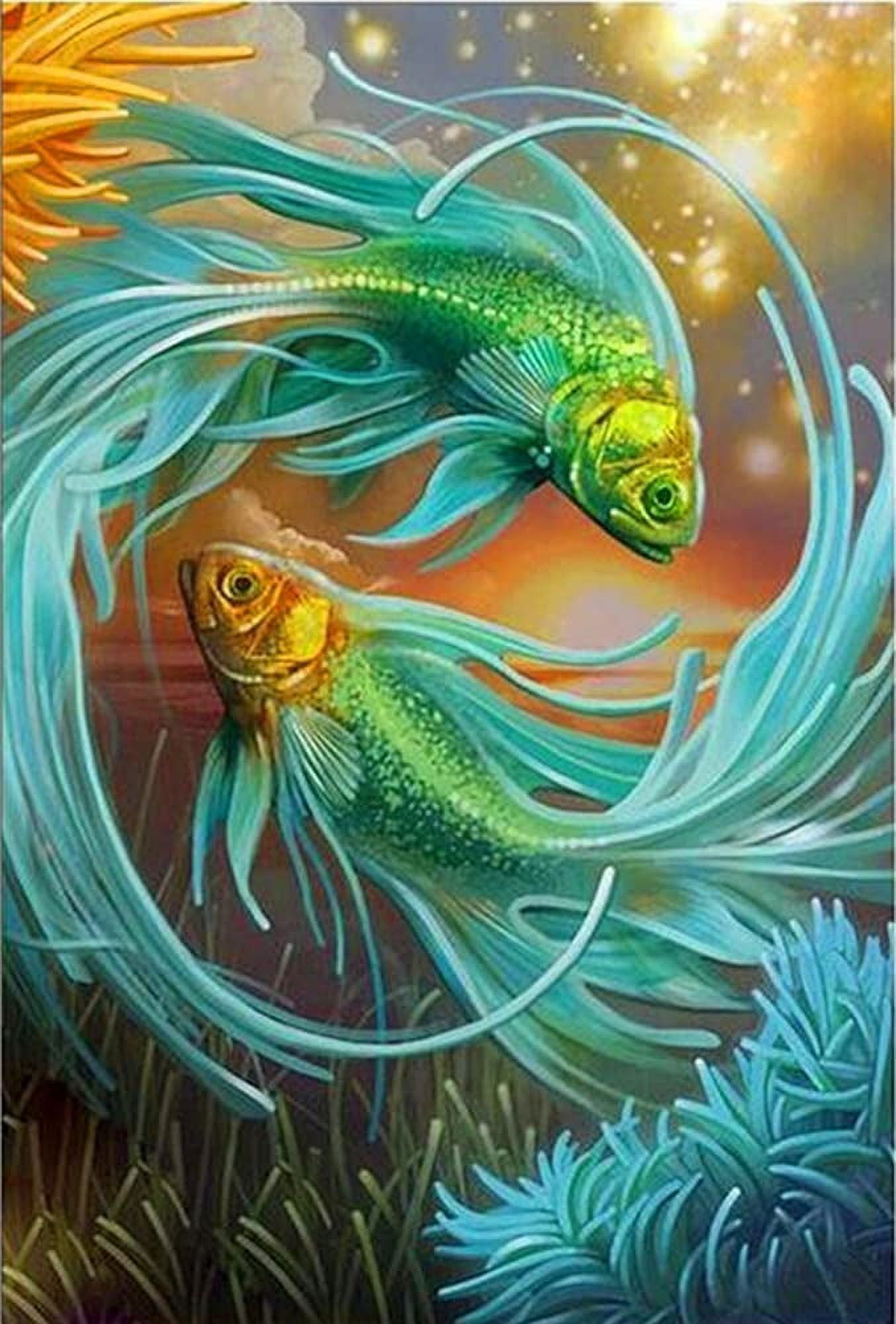 Jigsaw Puzzles 300 Pieces for Adults Fish Animal Puzzles Art Goldfish ...