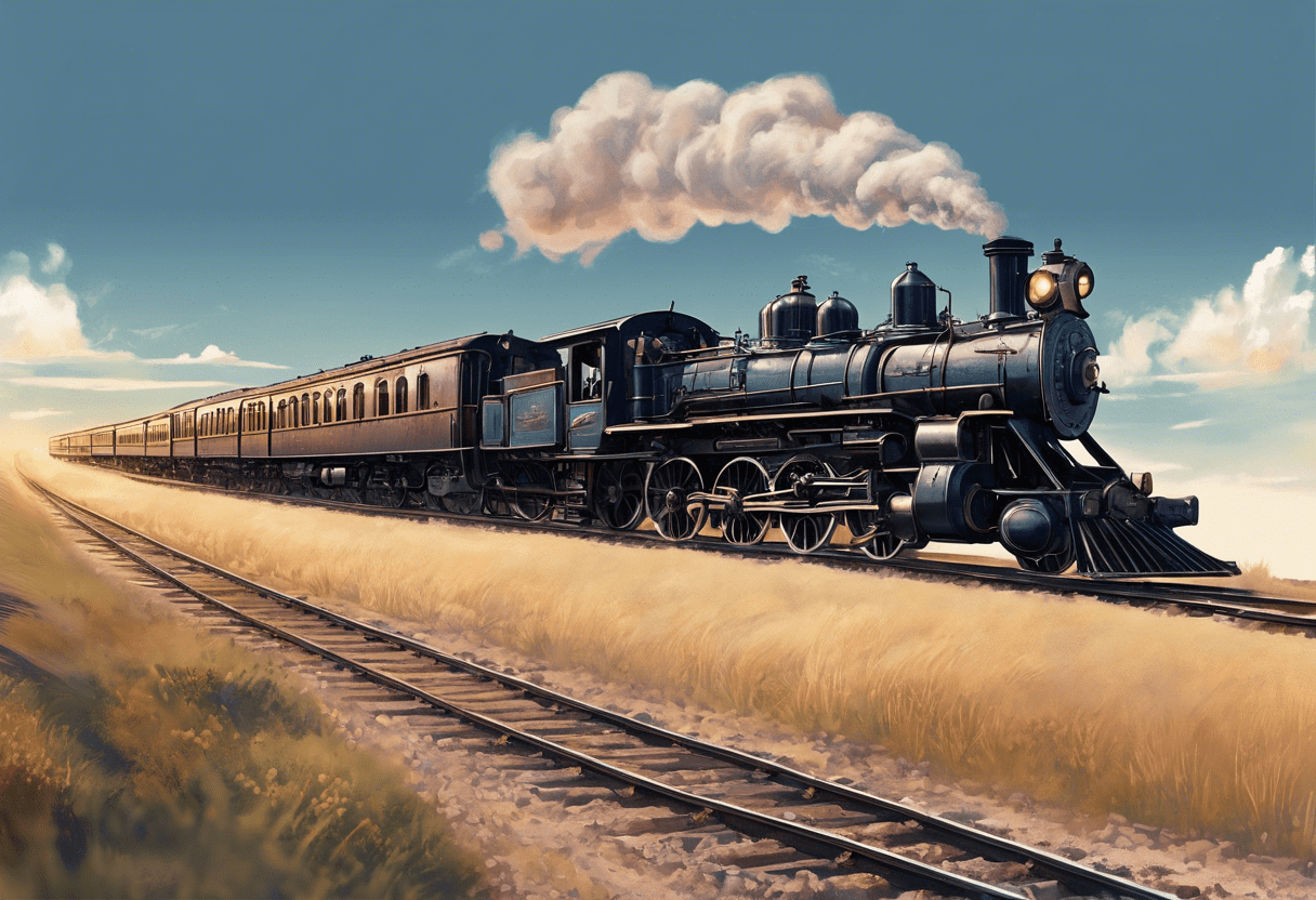 Jigsaw Puzzles 300 Pieces for Adults - Train Landscape - Train Engine ...