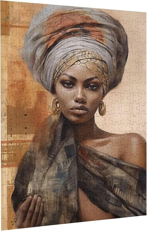 Jigsaw Puzzles 50 Pieces African American Black Woman Exquisite ...