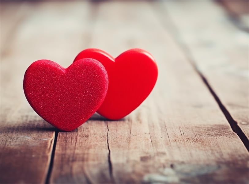 Jigsaw Puzzles 50 Pieces Wooden Adults Puzzles Red Love Heart Valentine's Day Formation Wooden ...