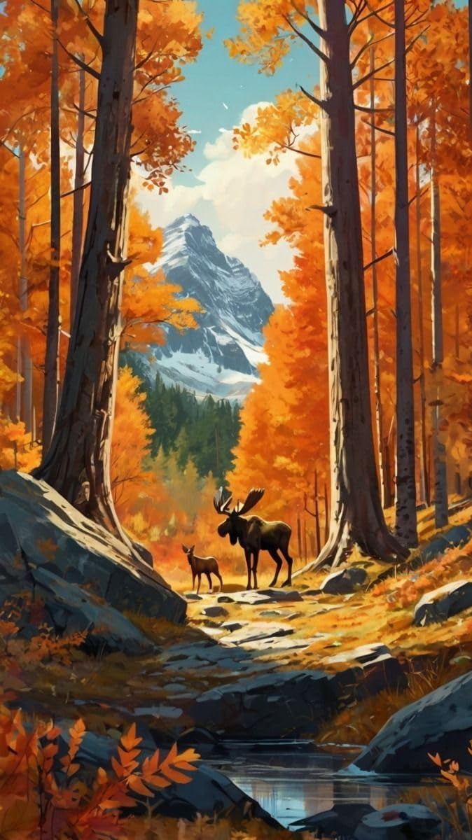 Jigsaw Puzzles 500 Piece for Adults-A Space of an Autumn Forest with ...