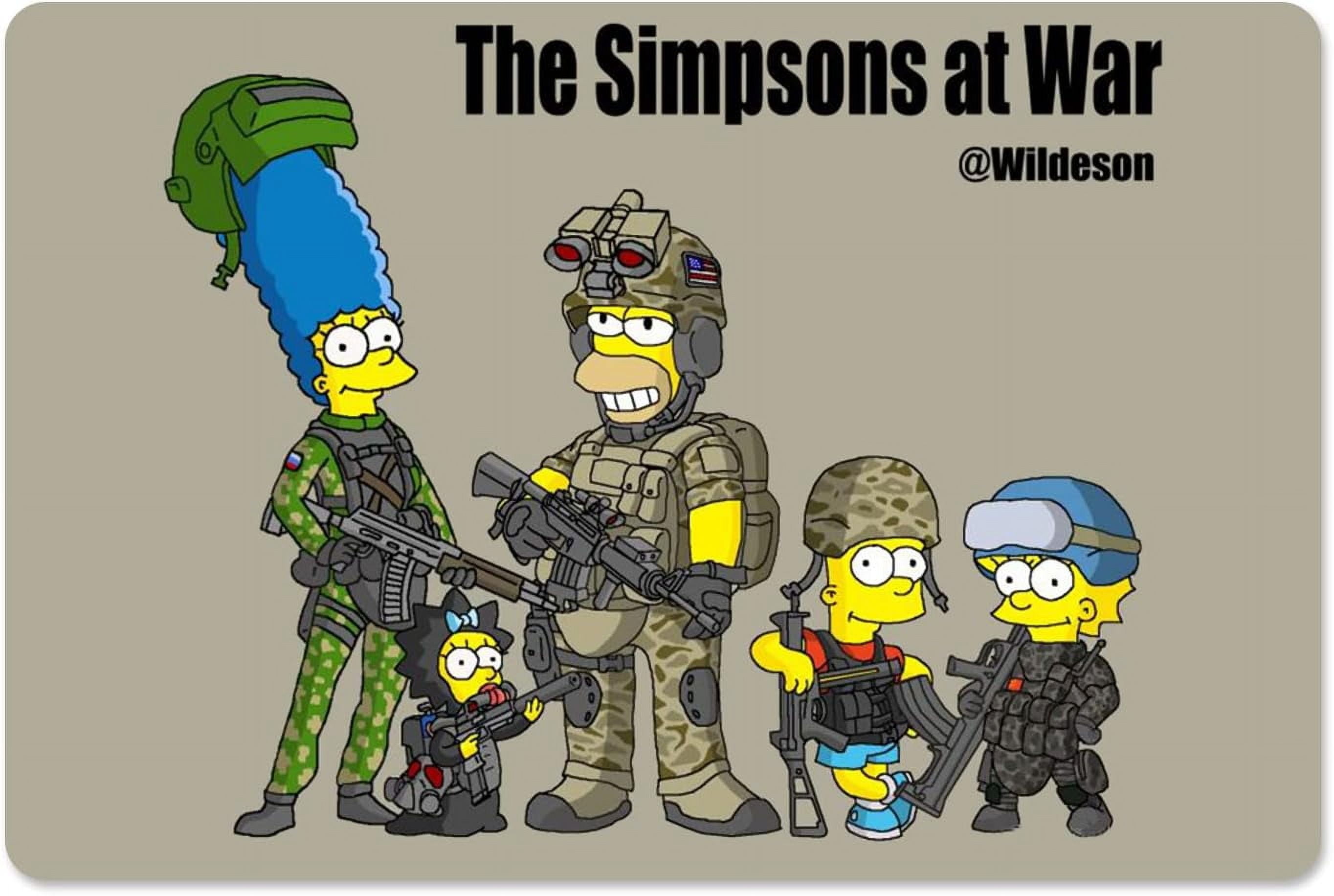 Jigsaw Puzzles 500 Piece For Adults -The Simpsons At War The Simpsons ...