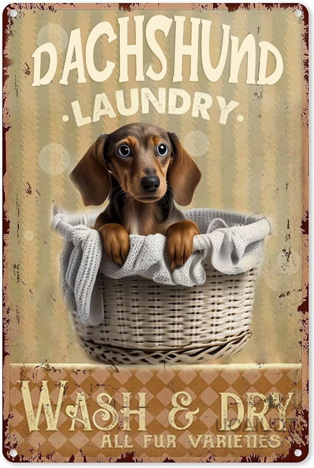 Jigsaw Puzzles 500 Piece For Adults -Dachshund Laundry Wash & Dry All ...