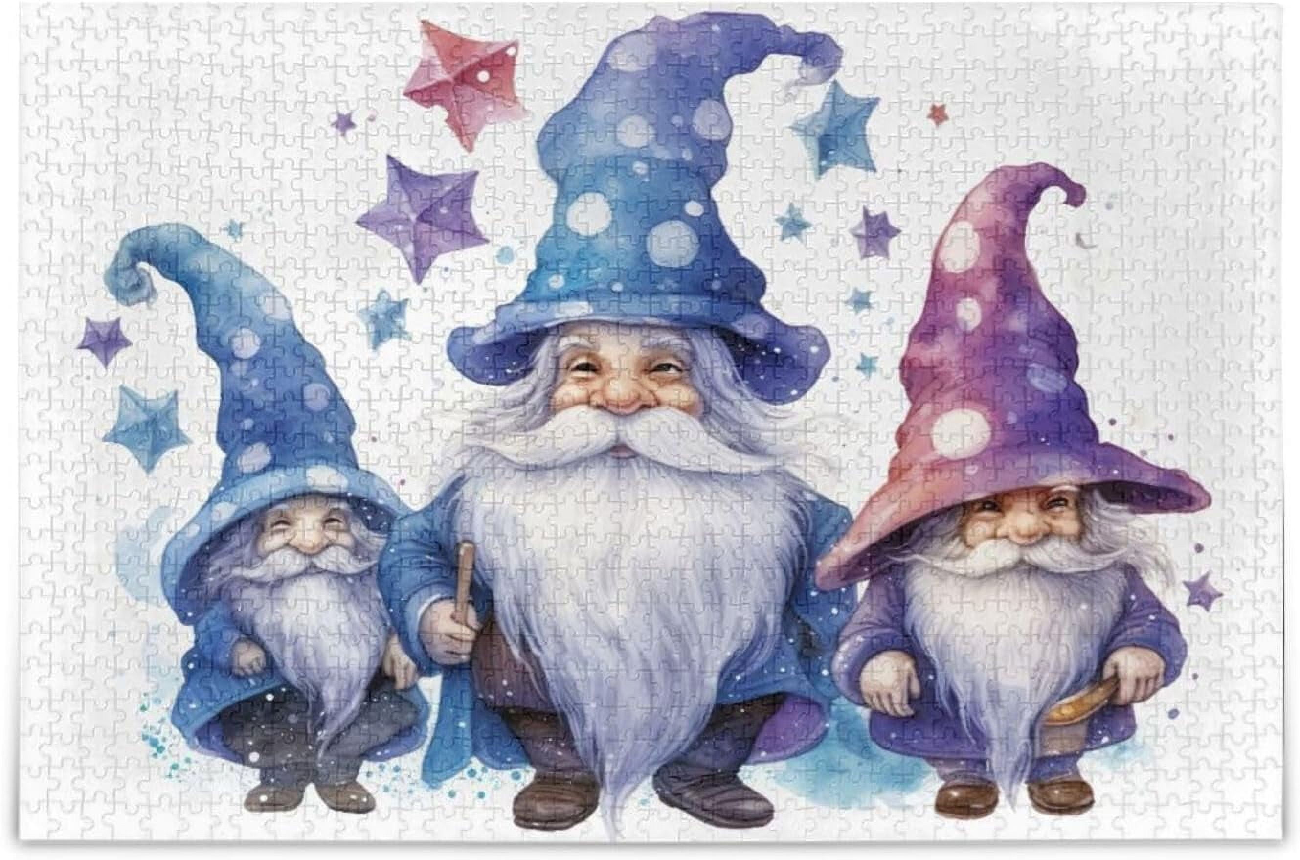 Jigsaw Puzzles 500 Pieces for Adults, Christmas Gnomes Kid's Teens ...