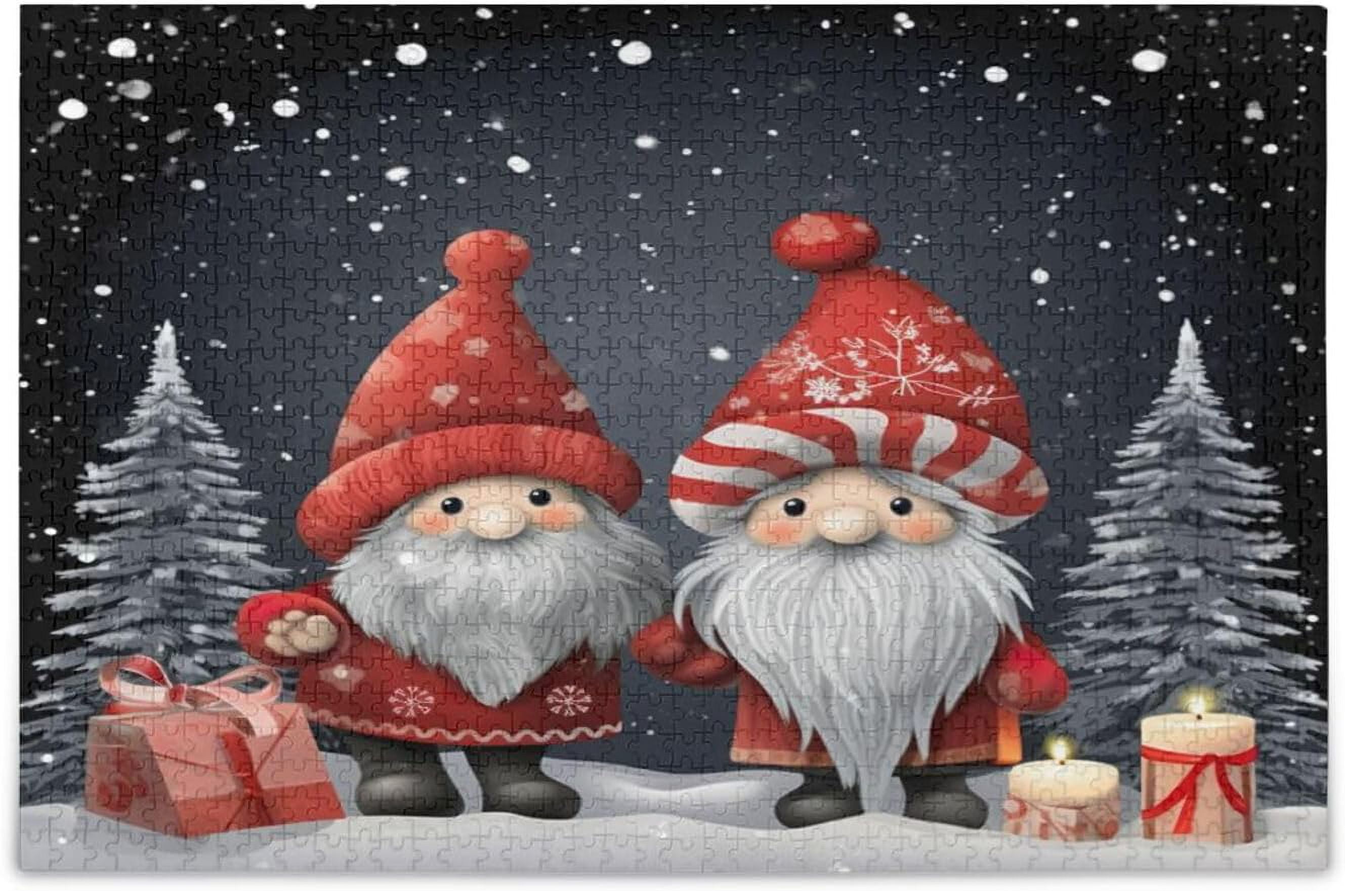 Jigsaw Puzzles 500 Pieces for Adults, Christmas Gnomes Kid's Teens ...