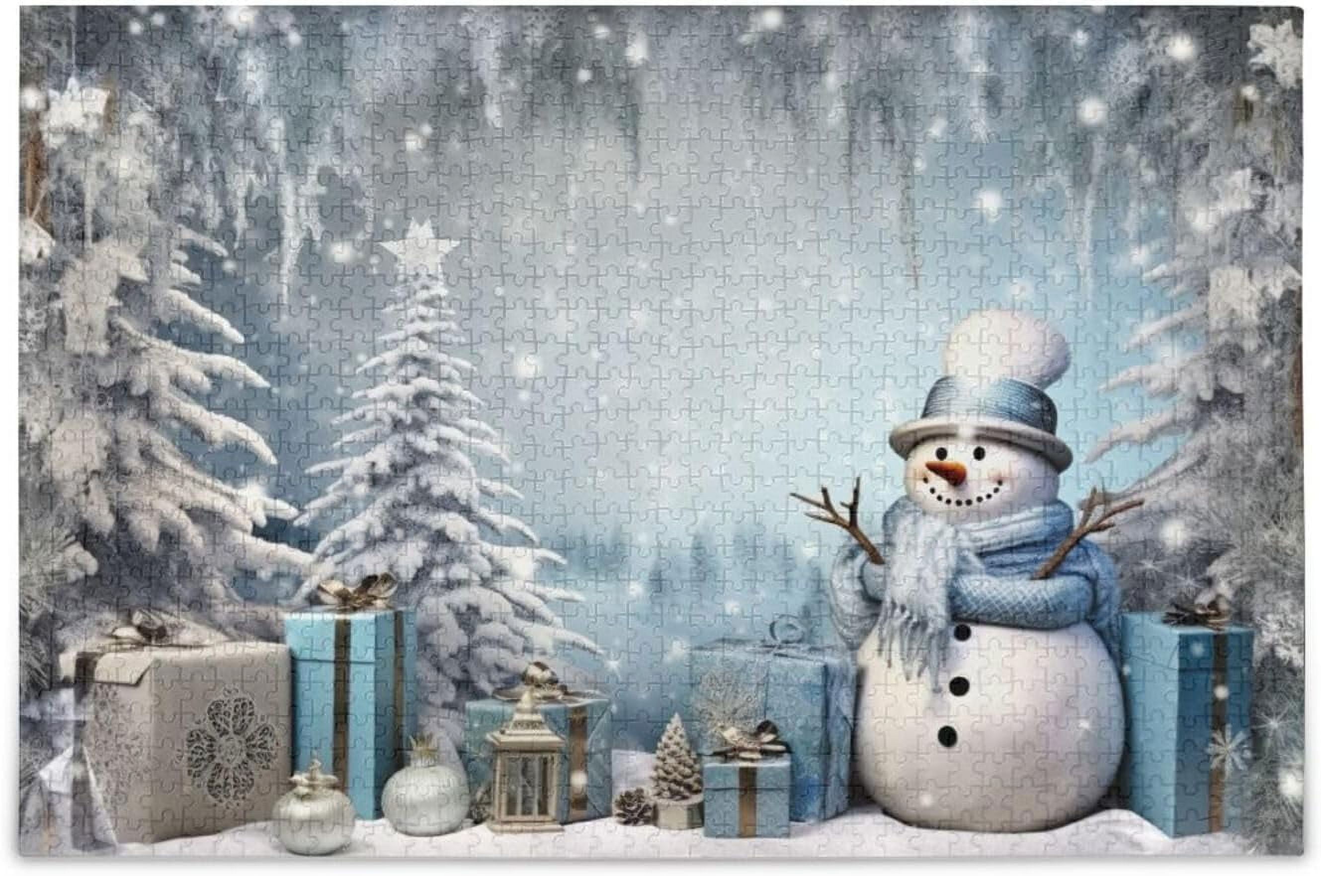 Jigsaw Puzzles 500 Pieces for Adults, Christmas Snowmen Kid's Teens ...