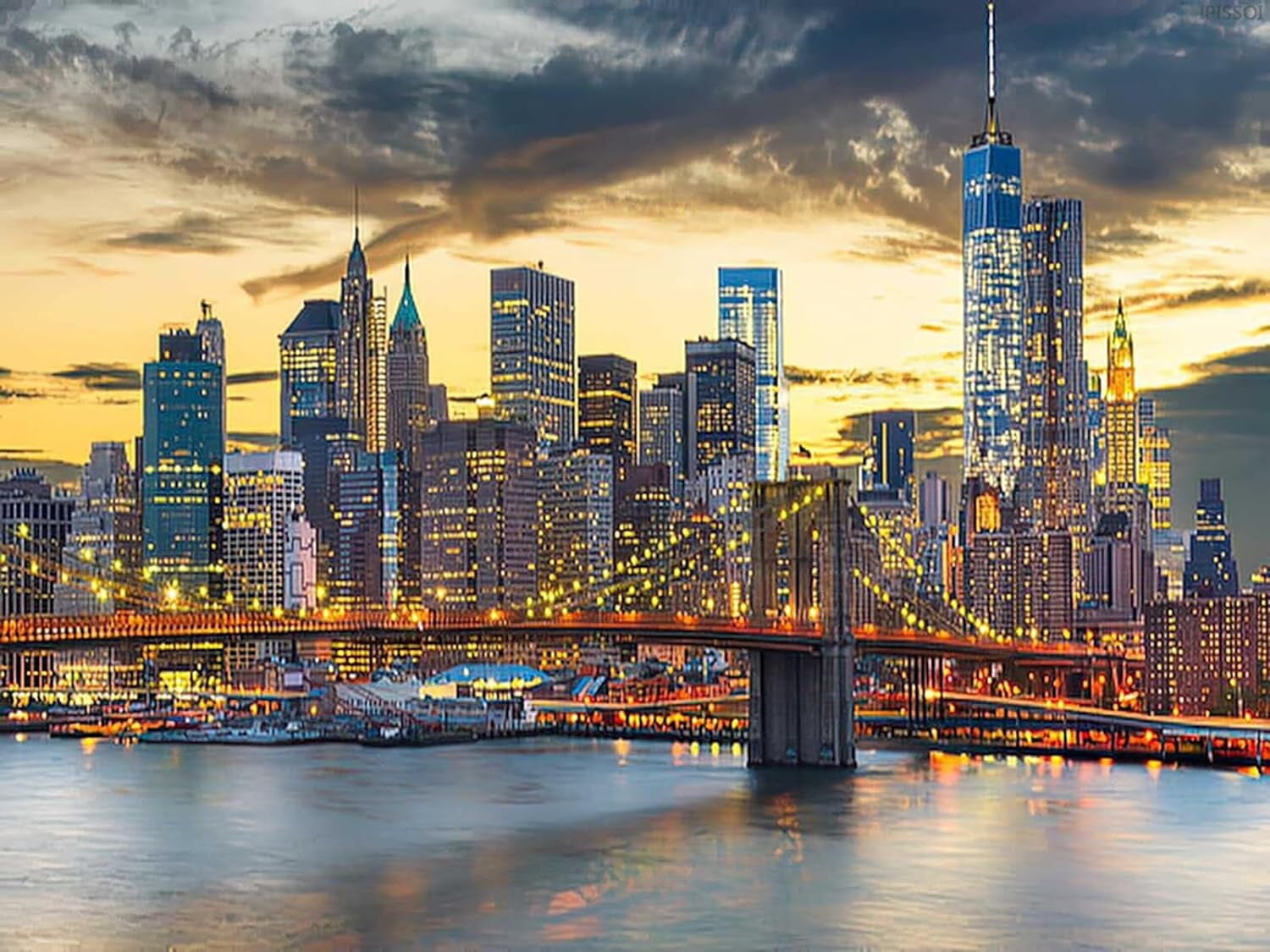 Jigsaw Puzzles 500 Pieces for Adults Landscape Puzzle New York City ...