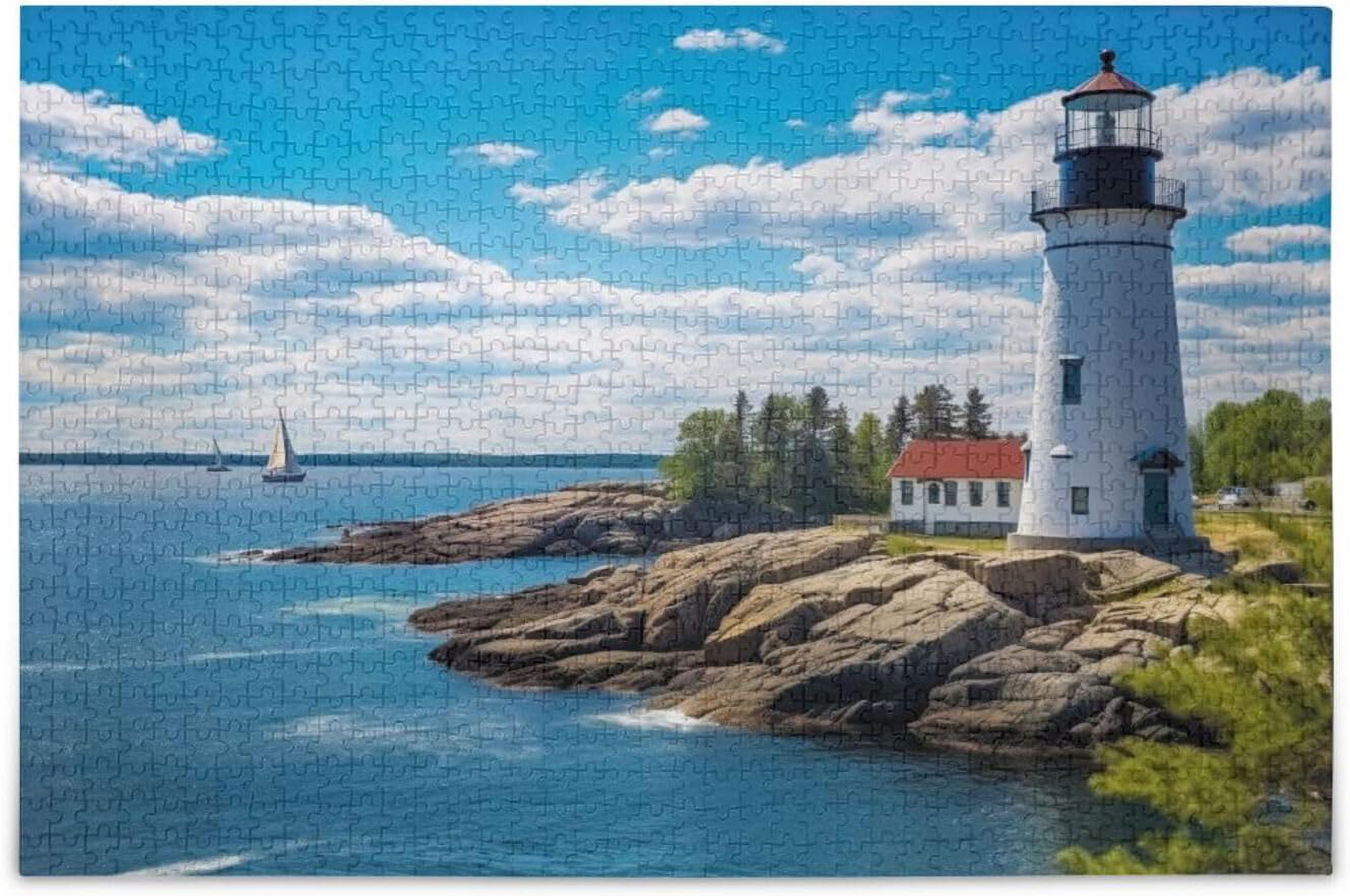 Jigsaw Puzzles 500 Pieces for Adults, Lighthouse Kid's Teens ...