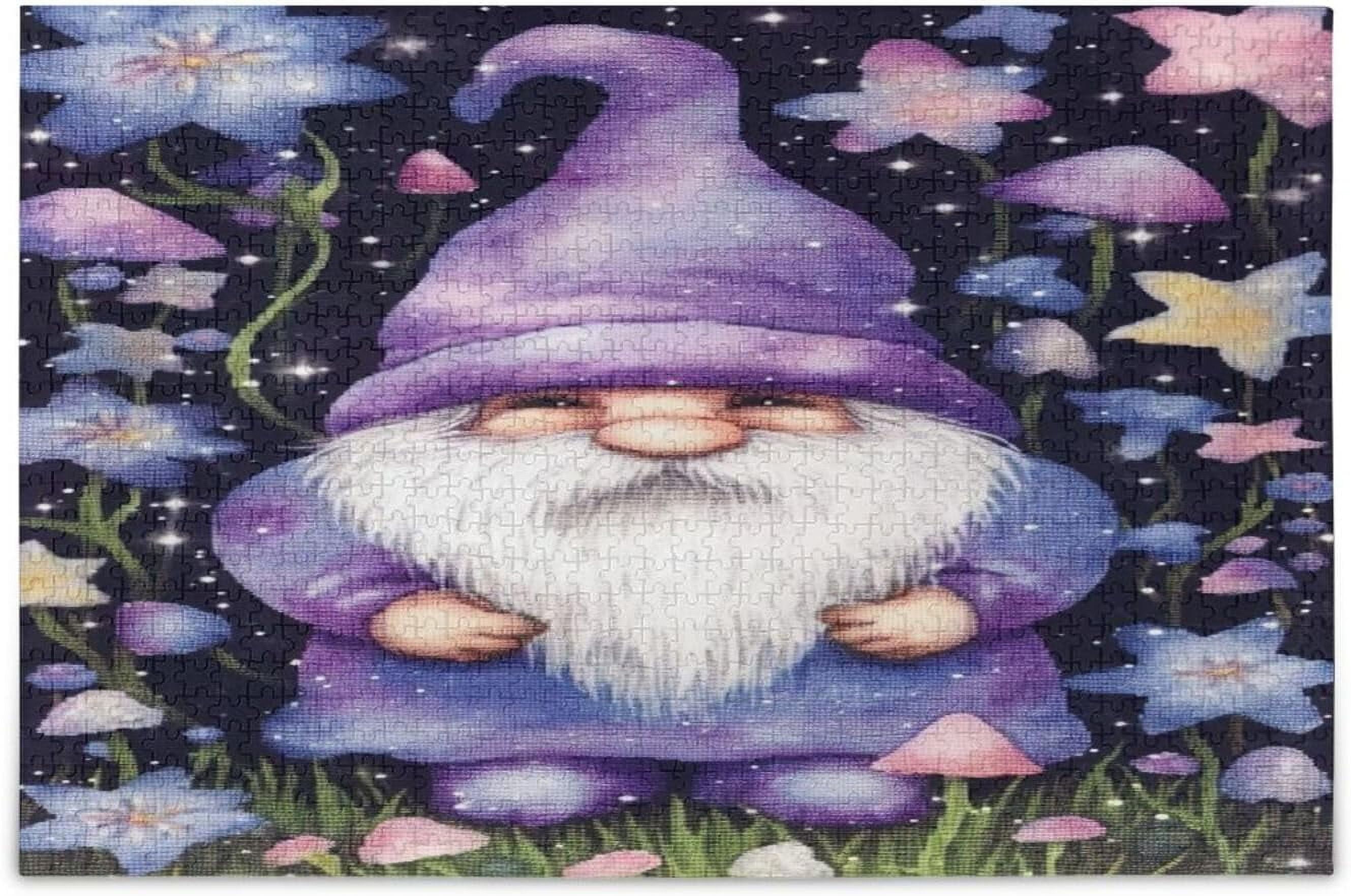 Jigsaw Puzzles 500 Pieces for Adults, Purple Gnome Kid's Teens ...