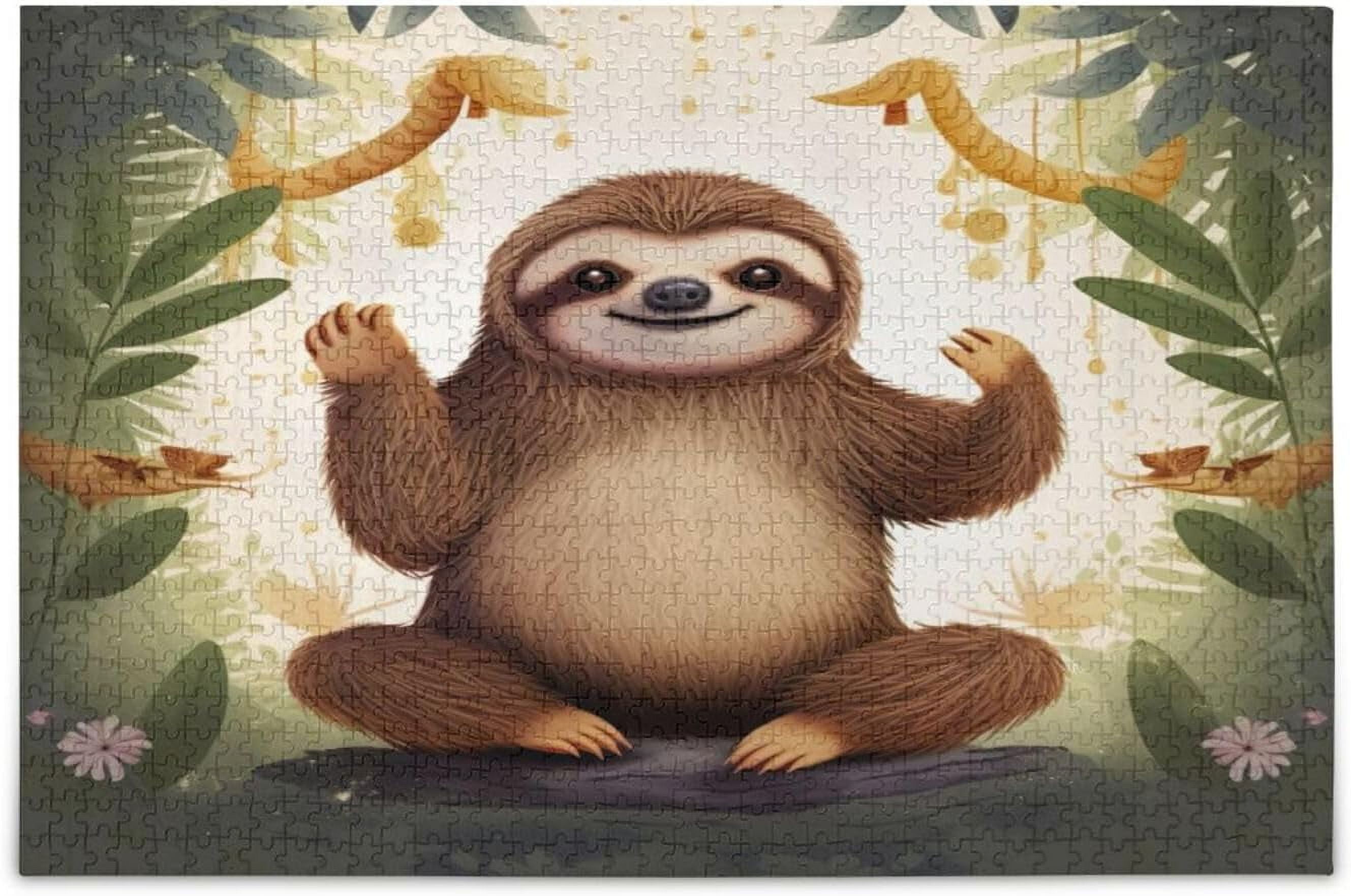 Jigsaw Puzzles 500 Pieces for Adults, Sloth Kid's Teens Entertainment ...