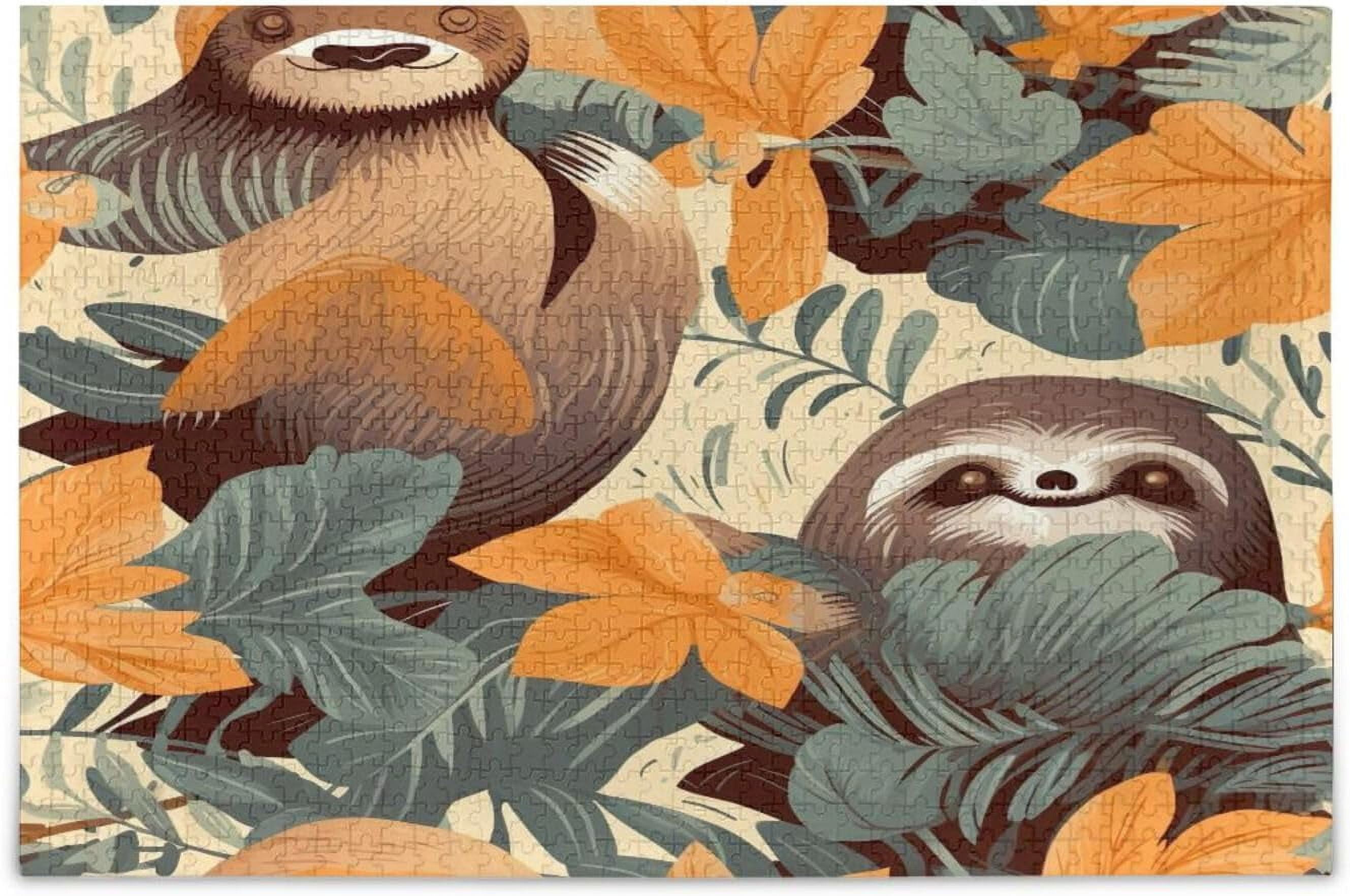 Jigsaw Puzzles 500 Pieces for Adults, Sloth Kid's Teens Entertainment ...