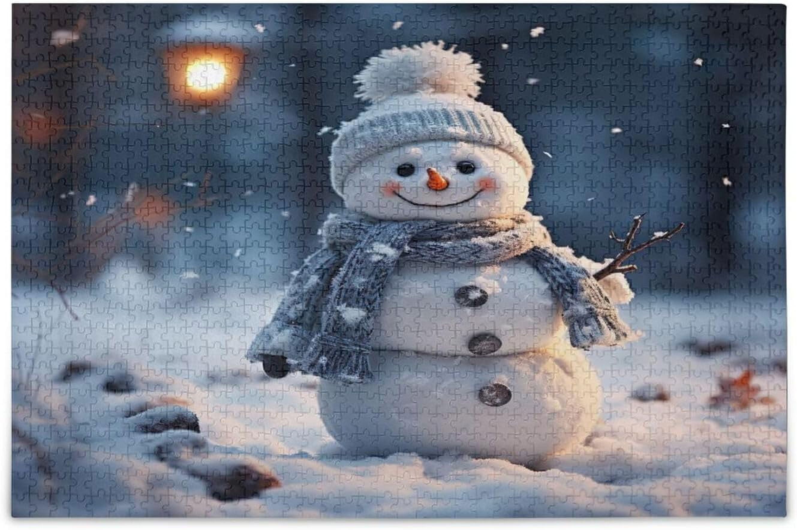 Jigsaw Puzzles 500 Pieces for Adults, Snowman Kid's Teens Entertainment ...