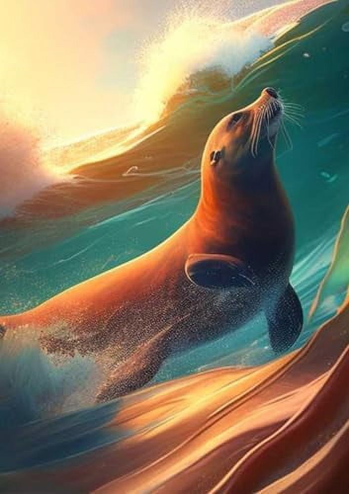 Jigsaw Puzzles 500 Pieces Animal Mysterious Sea Lion Animal Themed ...