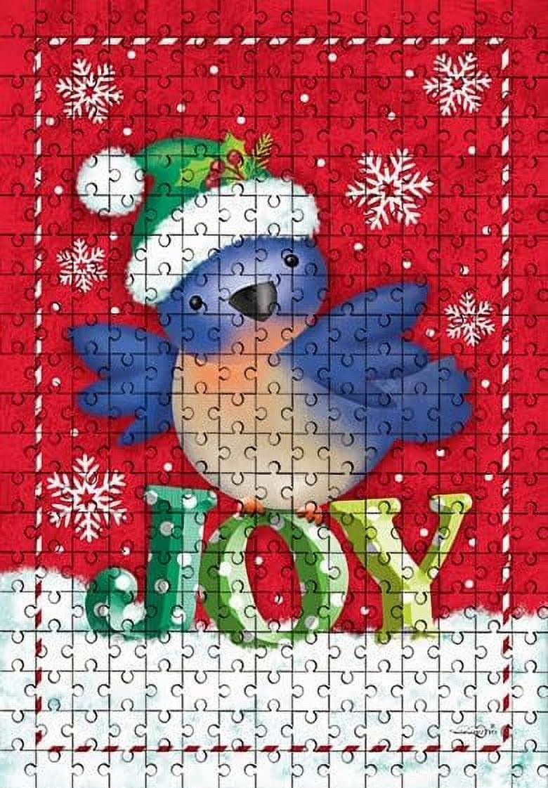 Jigsaw Puzzles for Adults 1000 Pieces Christmas Joy Bluebird Wooden ...