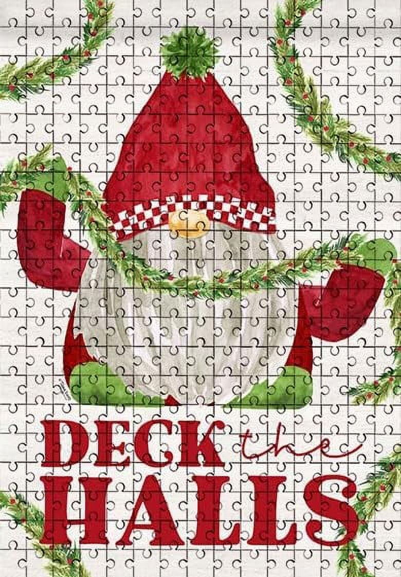 Jigsaw Puzzles for Adults 1000 Pieces Gnome for Christmas Deck The ...
