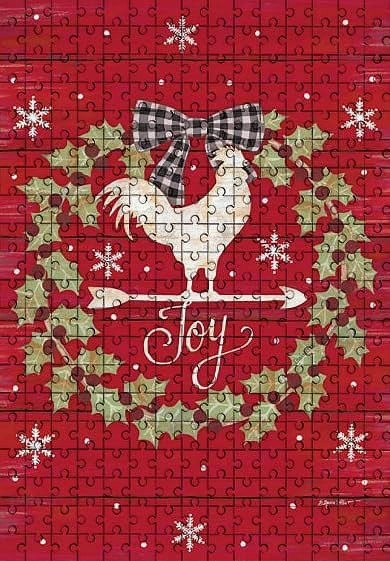 Jigsaw Puzzles for Adults 1000 Pieces Joy Christmas Rooster Wooden ...