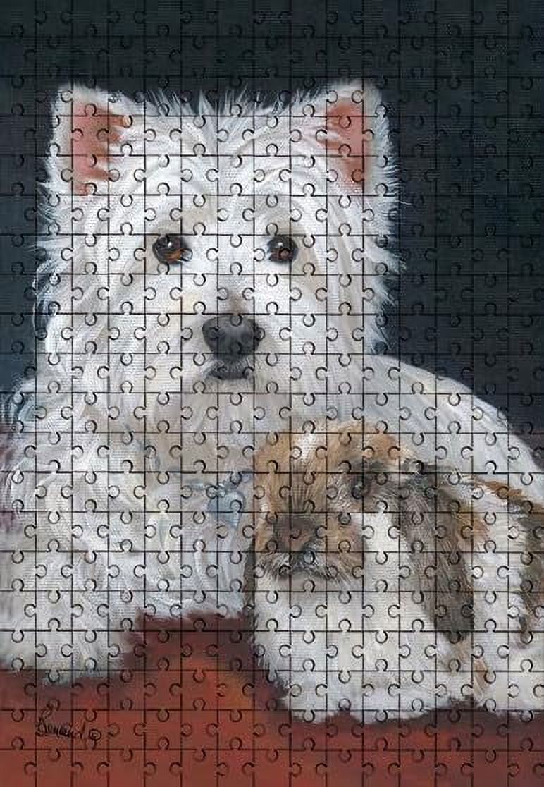 Jigsaw Puzzles for Adults 1000 Pieces West Highland Terrier Harmony ...
