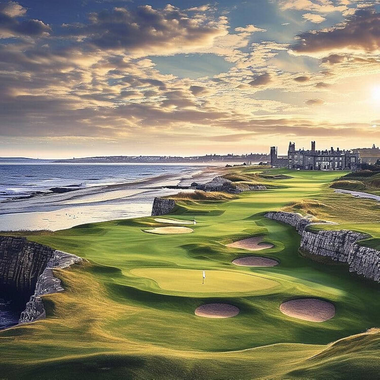Jigsaw Puzzles for Adults 300 Pieces Golf Old Course at st Andrews ...