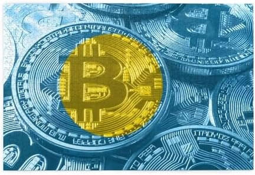 Jigsaw Puzzles for Adults 300 Pieces Palau Bitcoin Flag Wooden Puzzle ...