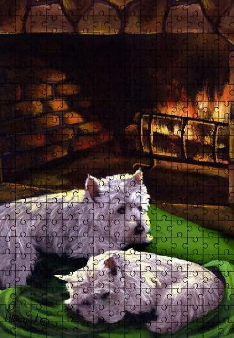 Jigsaw Puzzles for Adults 300 Pieces West Highland Terrier A Winter's ...