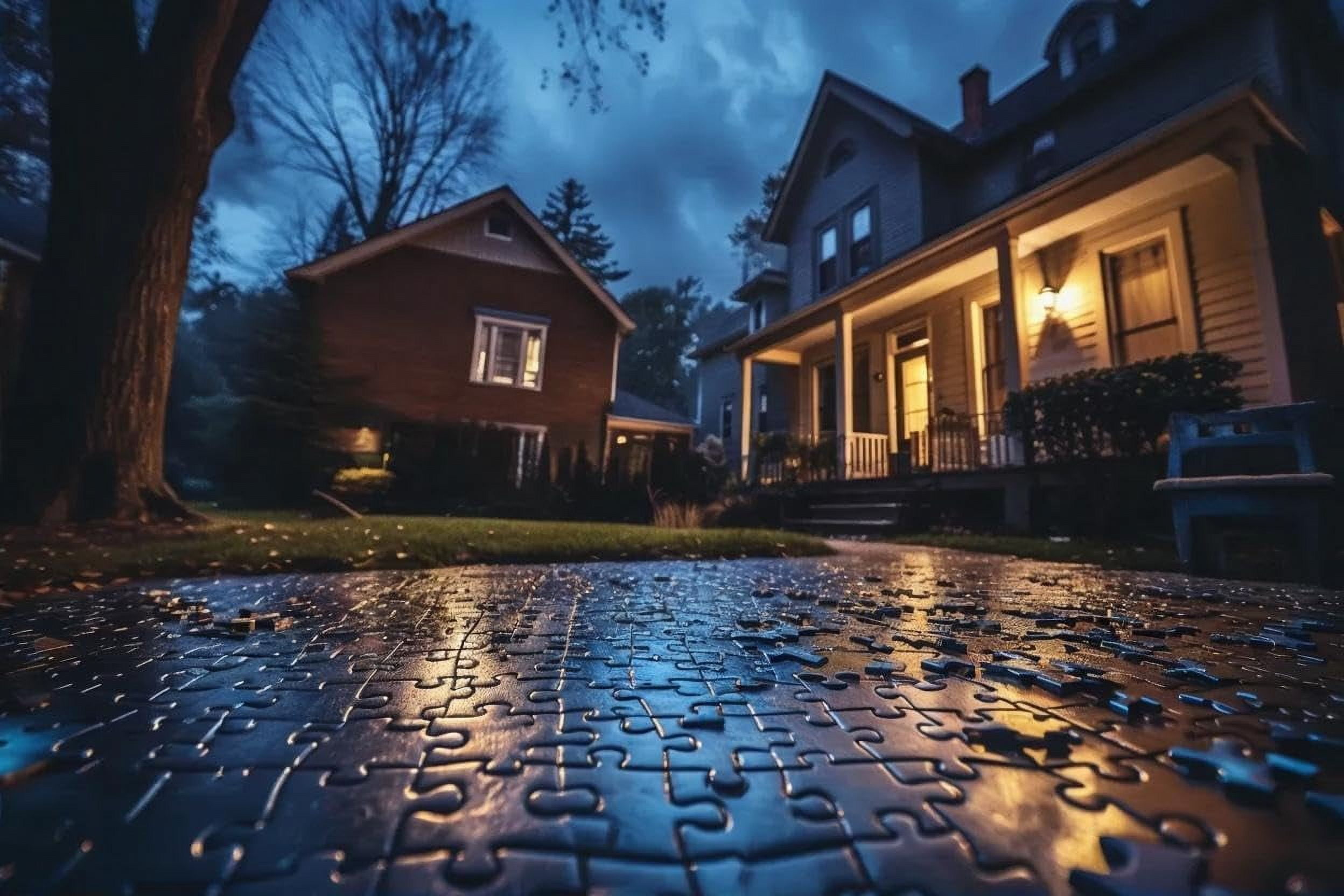 Jigsaw Puzzles for Adults 500 Pieces Horror Movie Puzzle Night Art ...