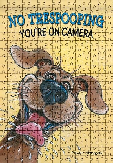 Jigsaw Puzzles for Adults 500 Pieces No Trespooping, You're on Camera ...