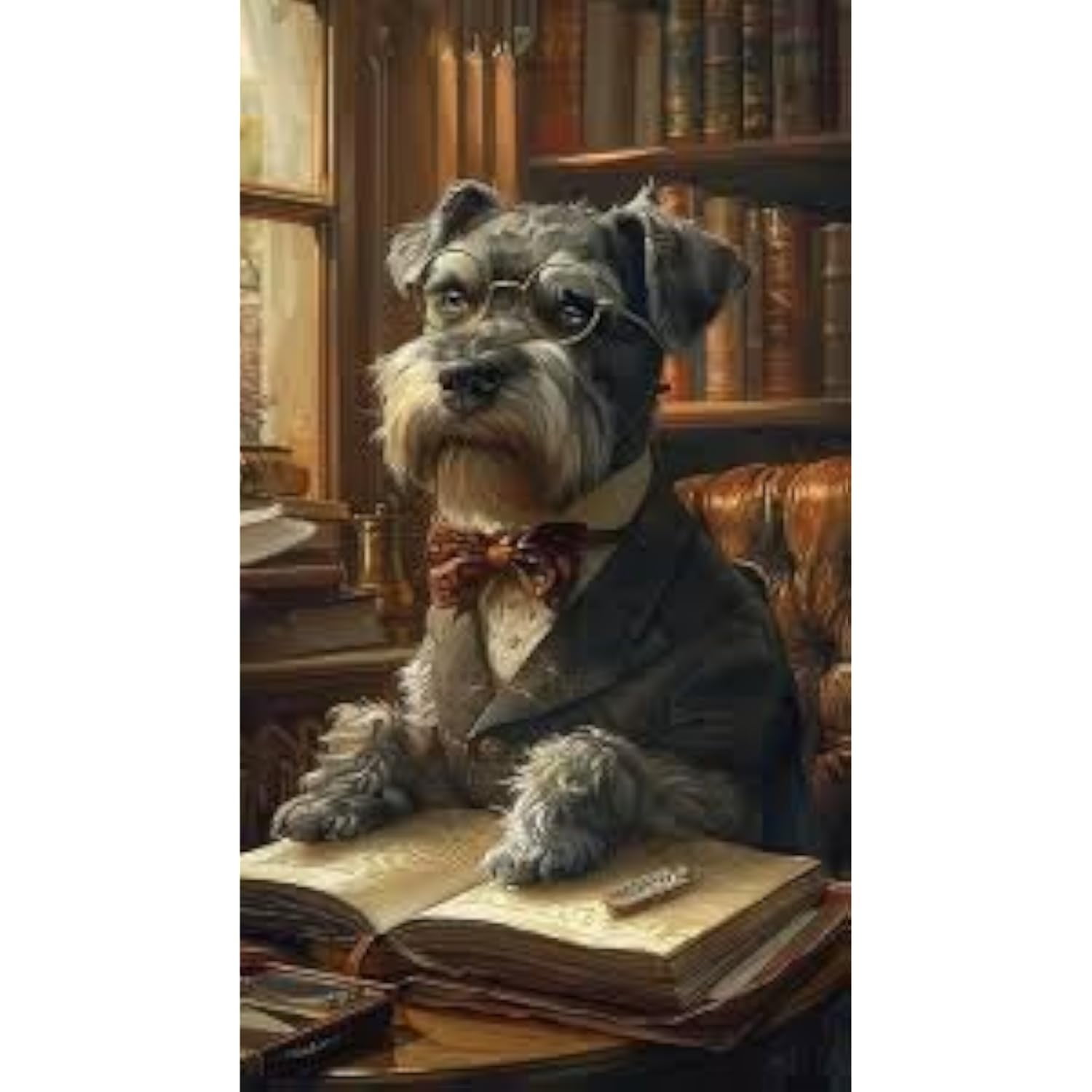 Jigsaw Puzzles for Adults 500 Pieces Schnauzer House Rules Parlor Cafe ...