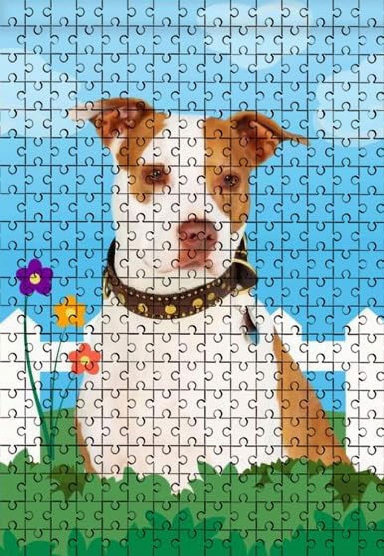 Jigsaw Puzzles for Adults 500 Pieces Spring Tan and White Amstaff ...