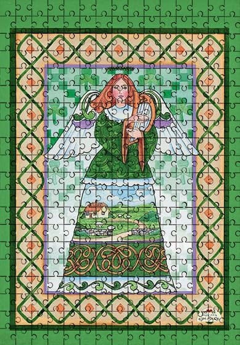 Jigsaw Puzzles for Adults 500 Pieces St. Patrick’s Day Angel Wooden ...