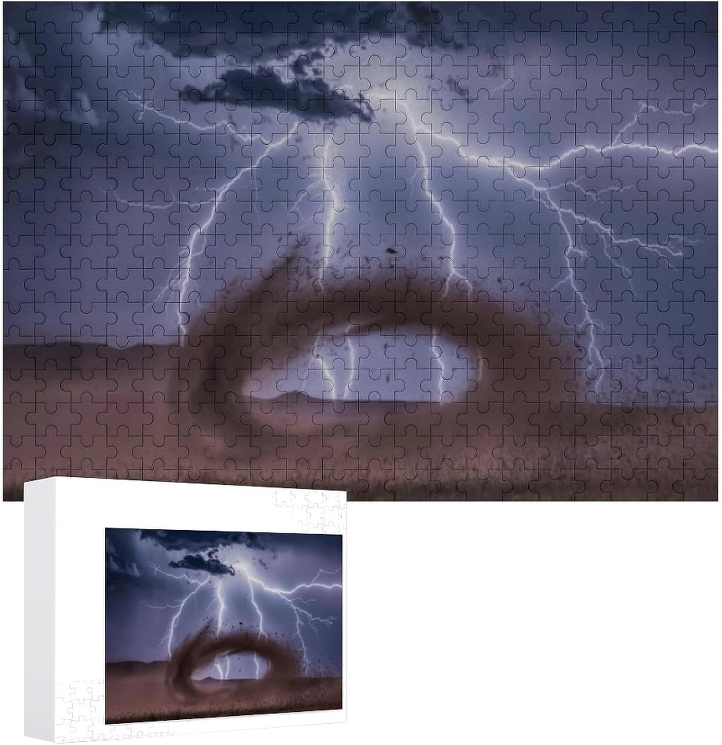 Jigsaw Puzzles For Adults, Kids A Tornado Is Seen In The Distance With ...