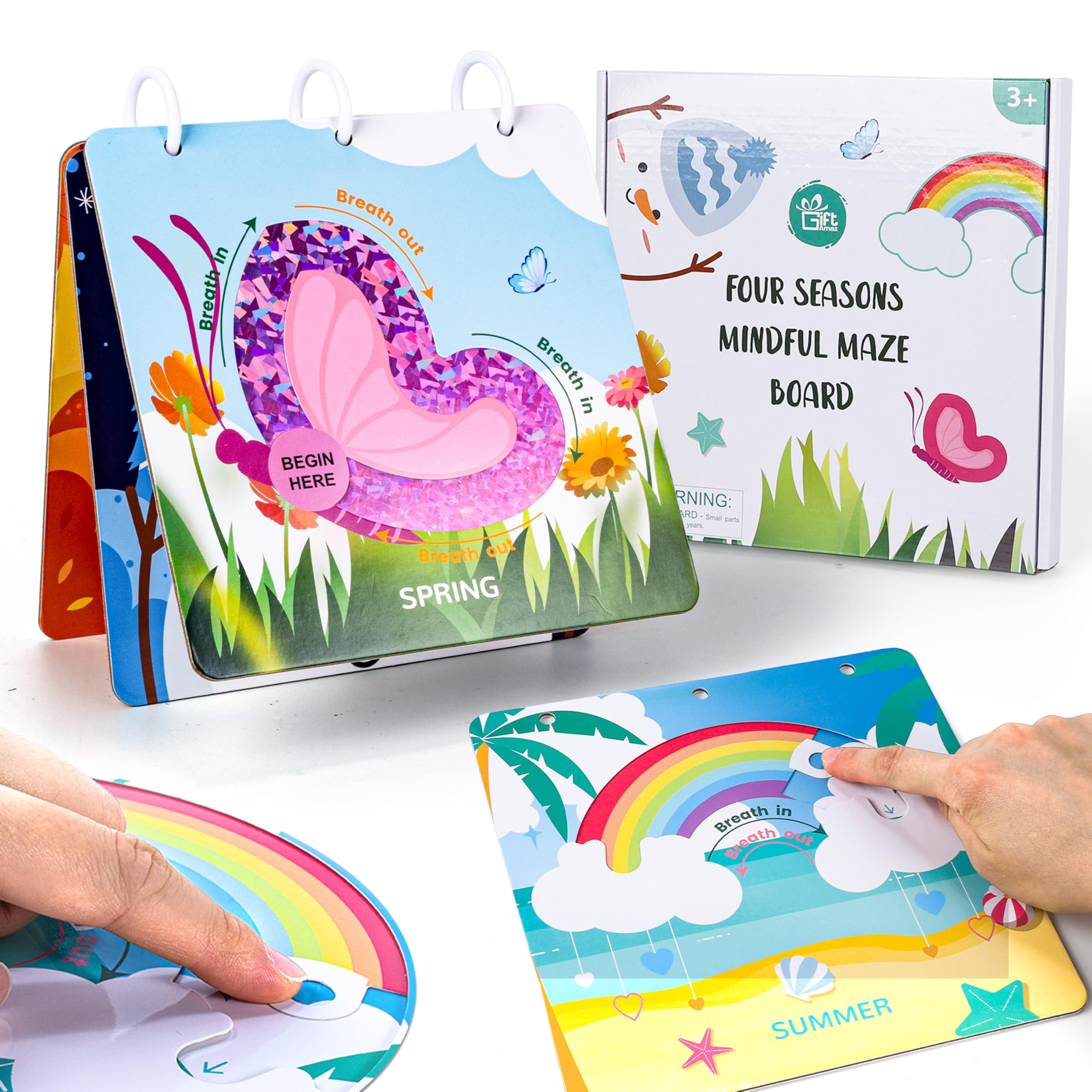 GiftAmaz 4 Seasons Theme MMF7 Mindful Maze Boards, Multi-Sensory Toys ...