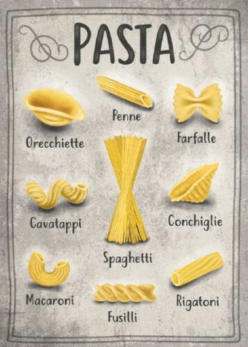 Jigsaw Puzzles for Adults Pasta Selection Spaghetti Penne Fusilli 1000 ...