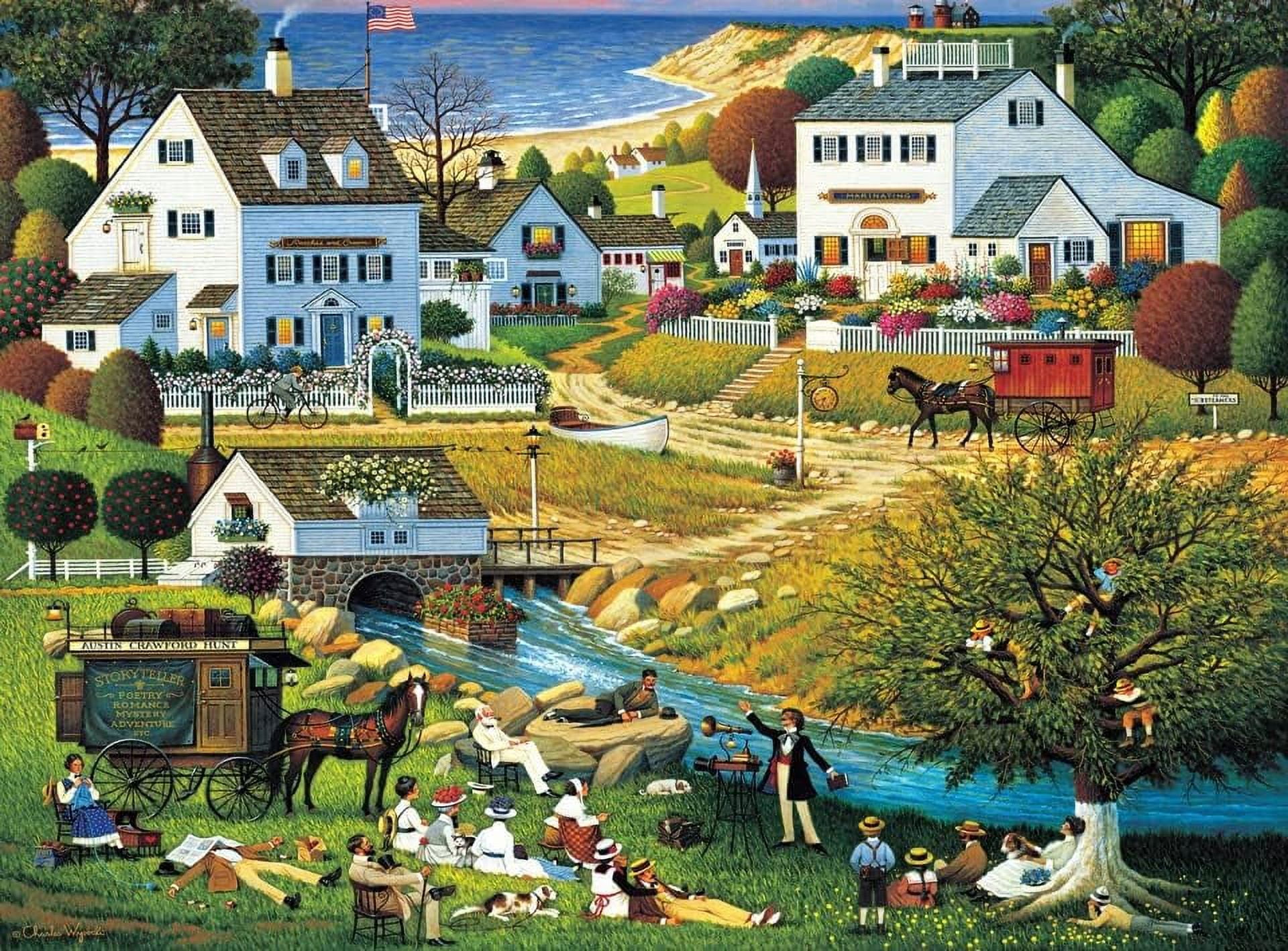 Jigsaw Puzzles for Adults Jigsaw Puzzle Charles Wysocki The Hound Of ...