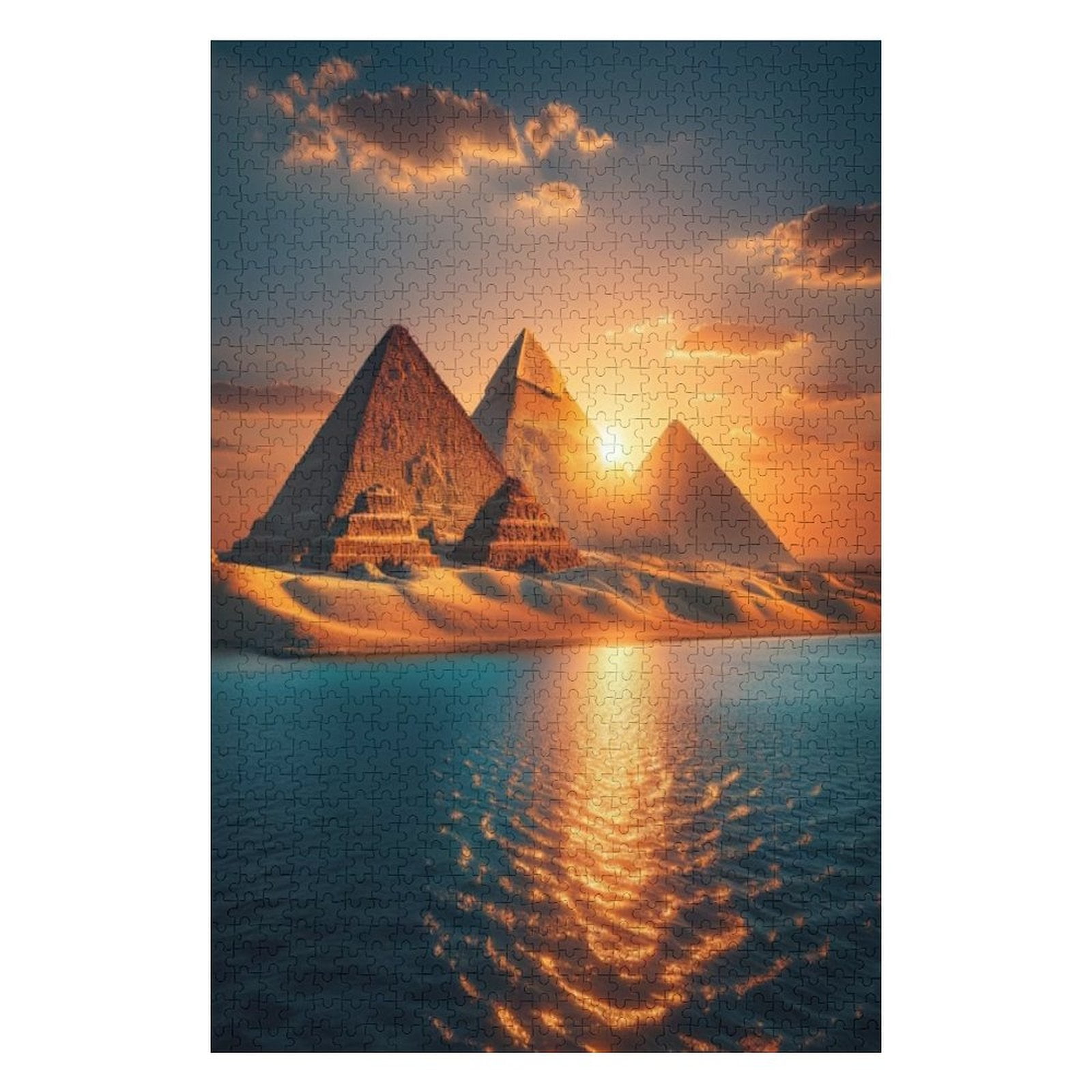 Jigsaw Puzzles Breathtaking Ancient Pyramids At Sunset Jigsaw Puzzles ...