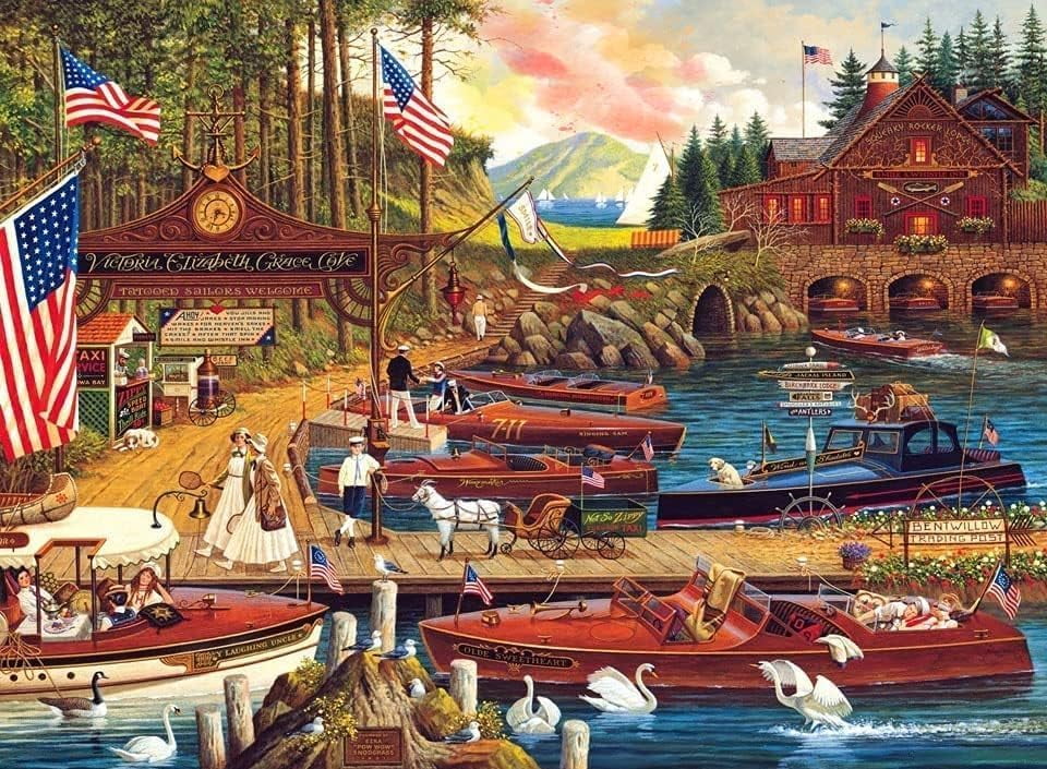 Jigsaw Puzzles - Charles Wysocki Take Out Window 500 Piece Jigsaw ...