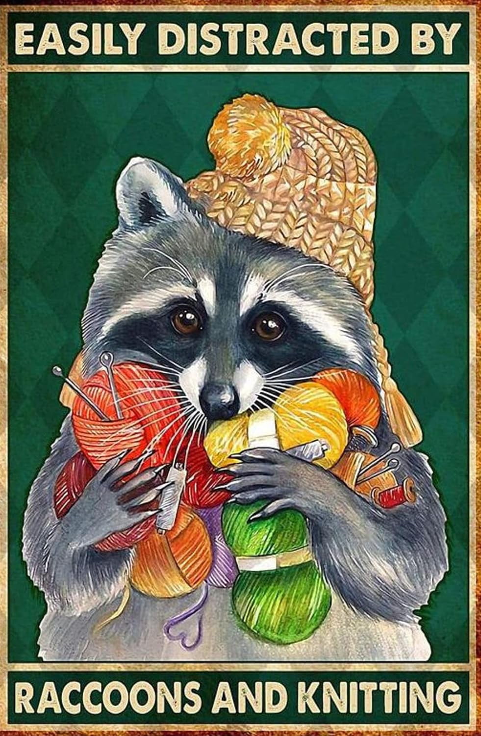 Jigsaw Puzzles Easily Distracted By Raccoons And Knitting Family ...