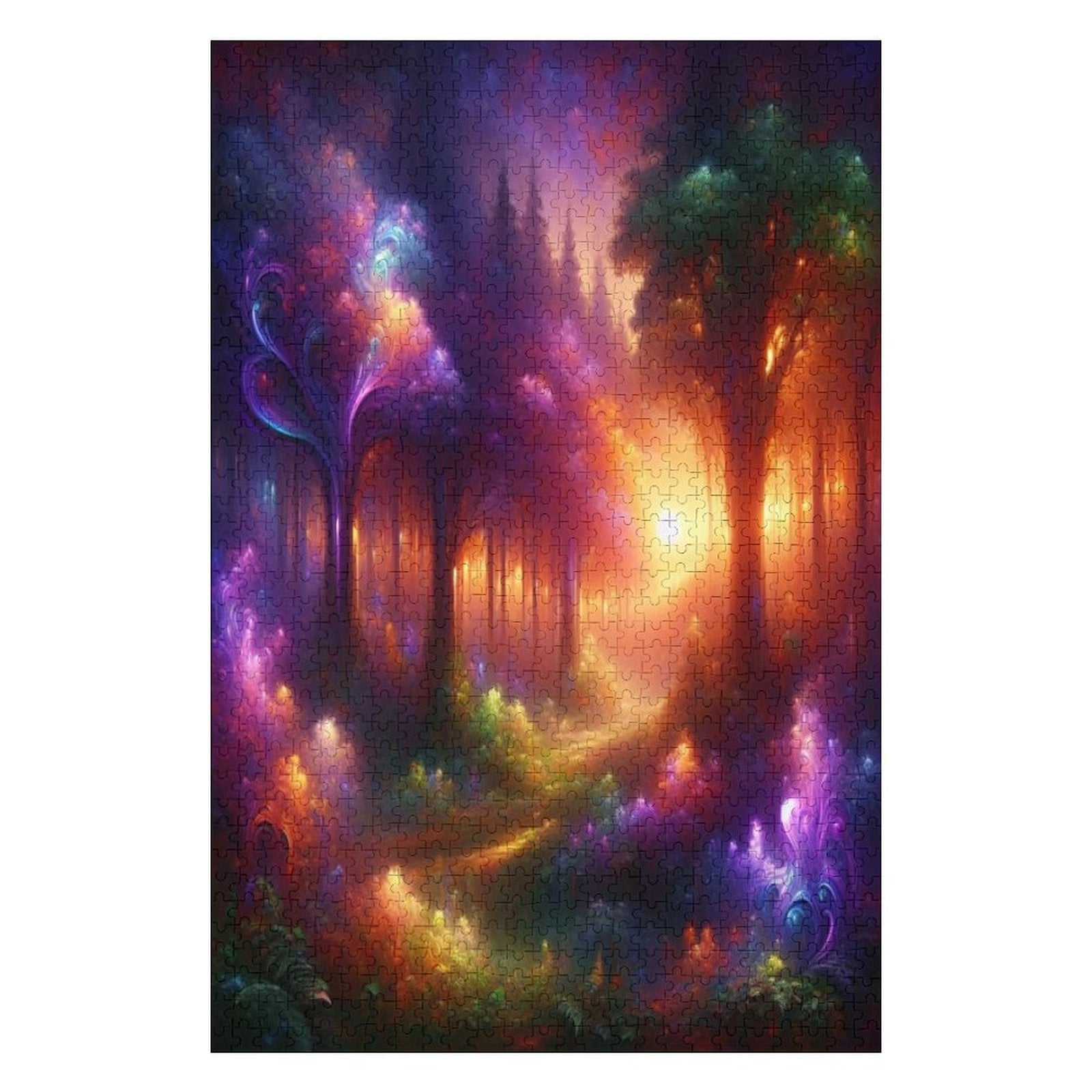 Jigsaw Puzzles Exploring The Mystical Forest At Dusk For Adults And ...