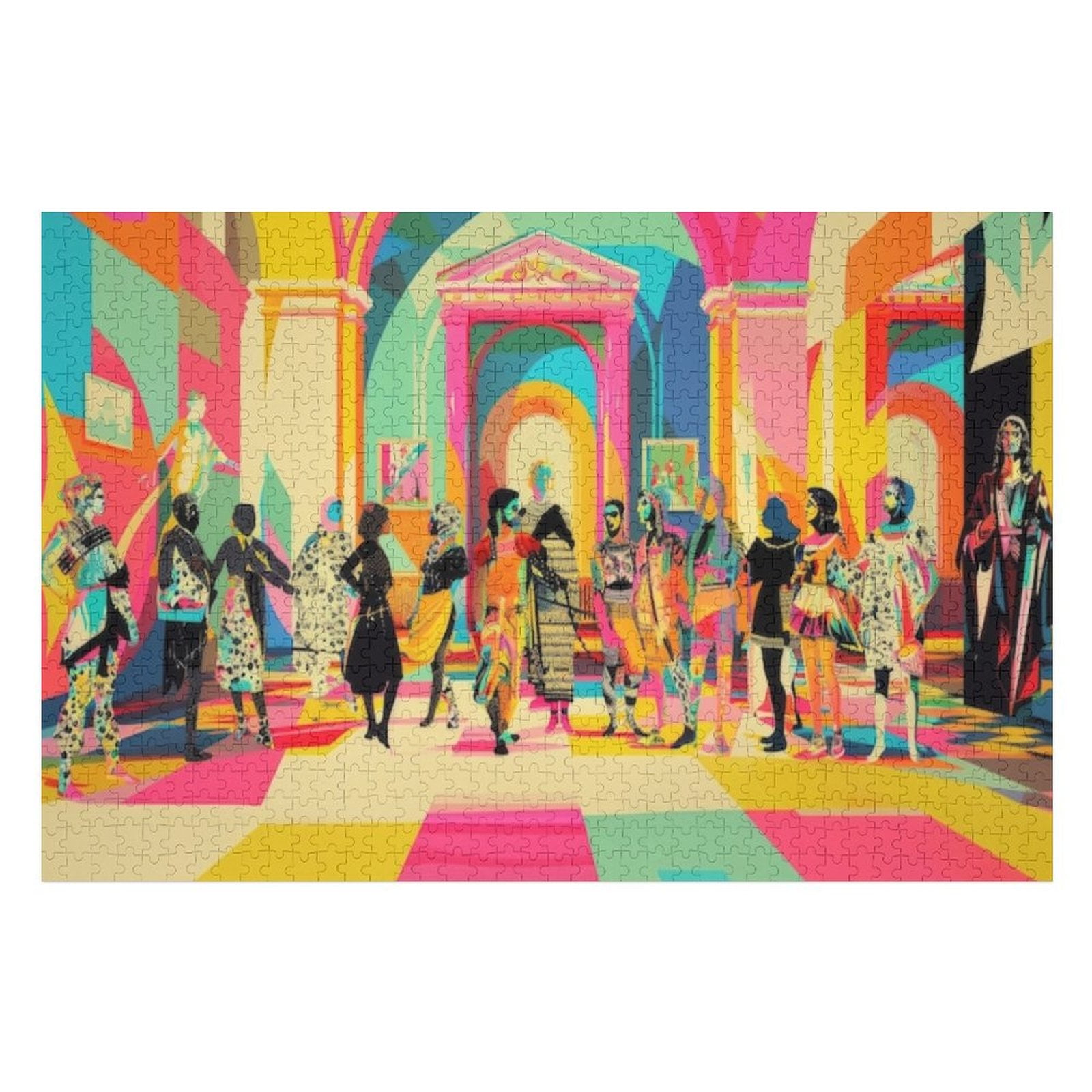 Jigsaw Puzzles - Group of People in Colorful, Diverse Outfits in A ...