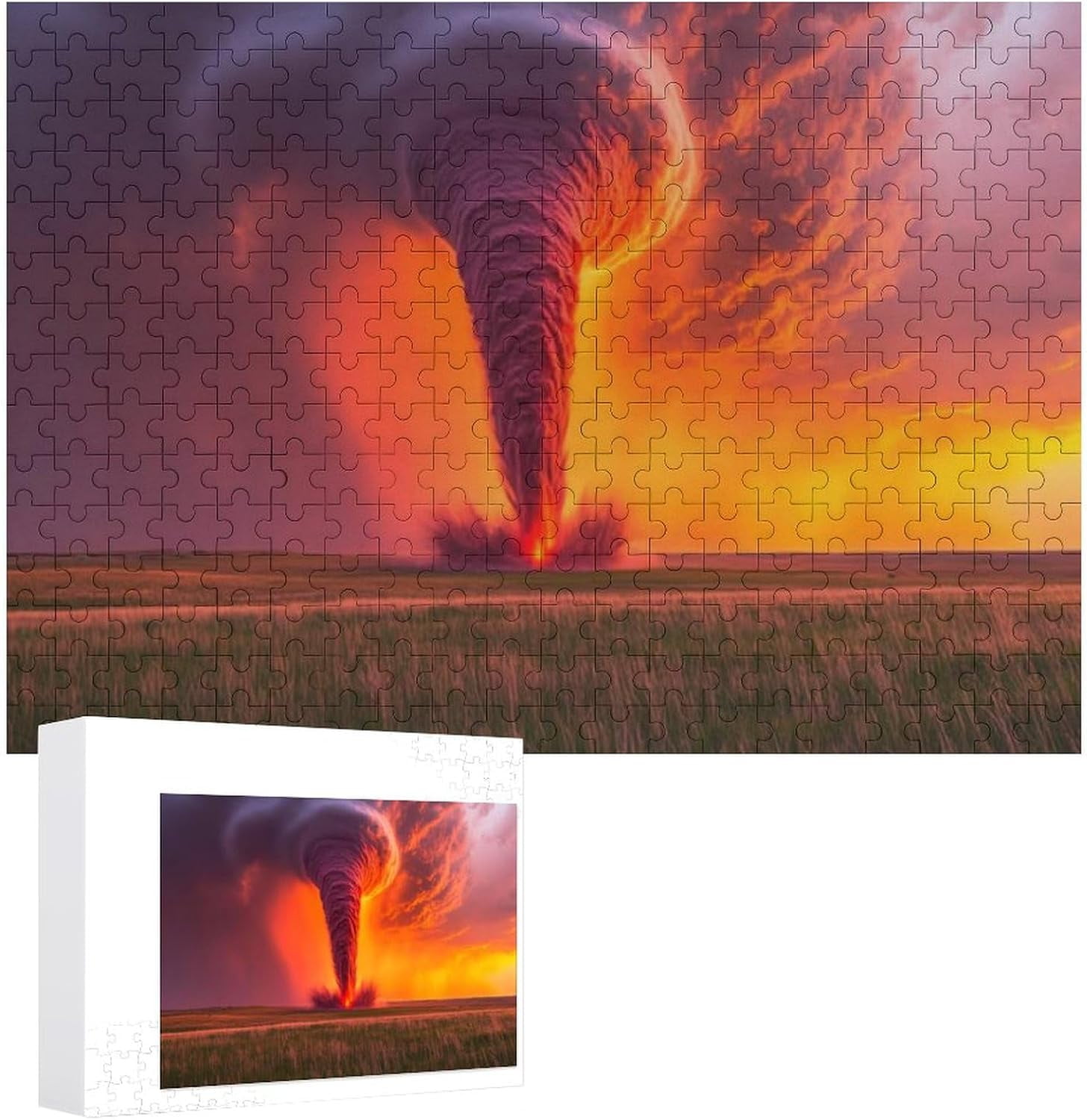 Jigsaw Puzzles, Kids A Powerful Tornado Touches Down In A Field During ...