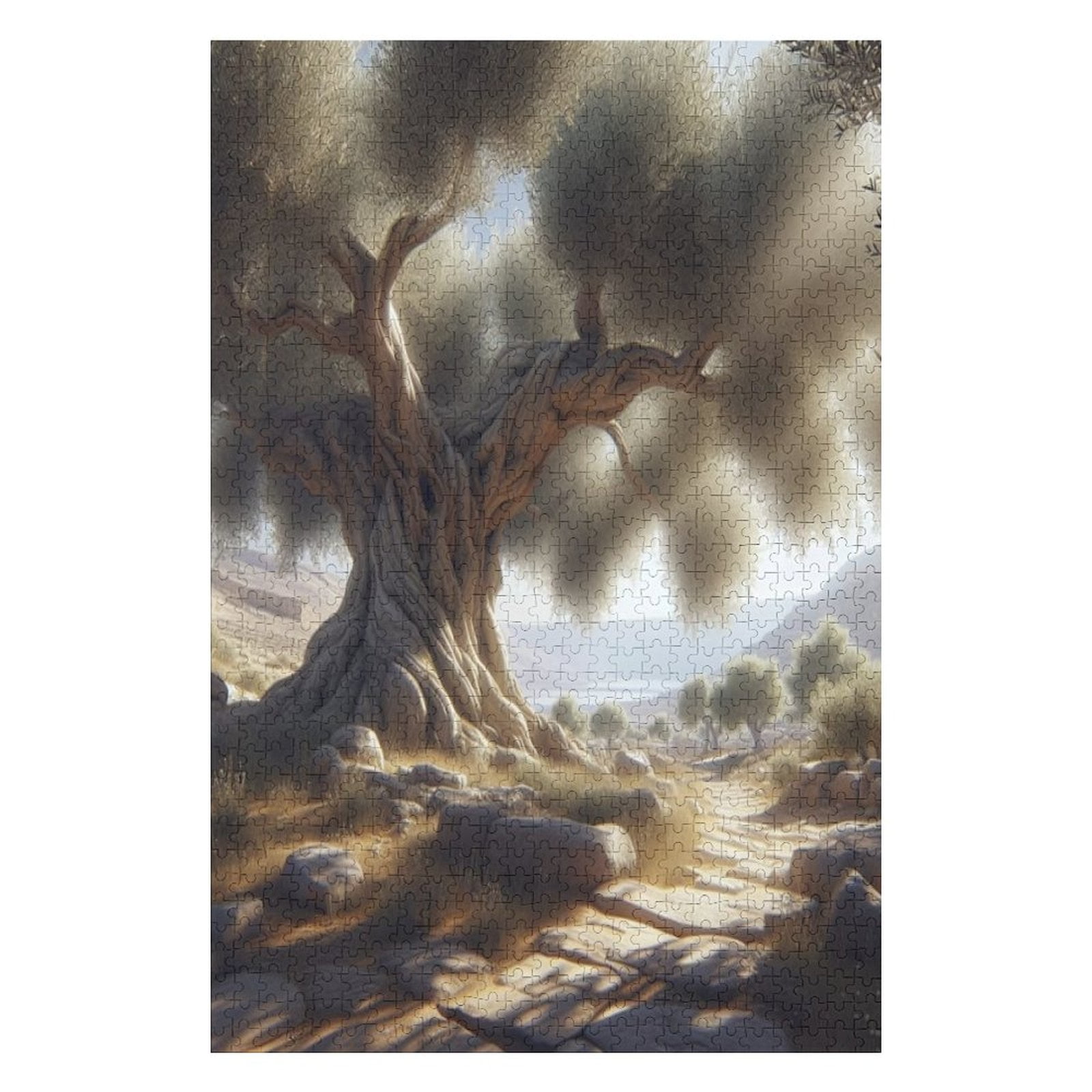 Jigsaw Puzzles Majestic Ancient Olive Tree Holiday Wooden Puzzle For ...