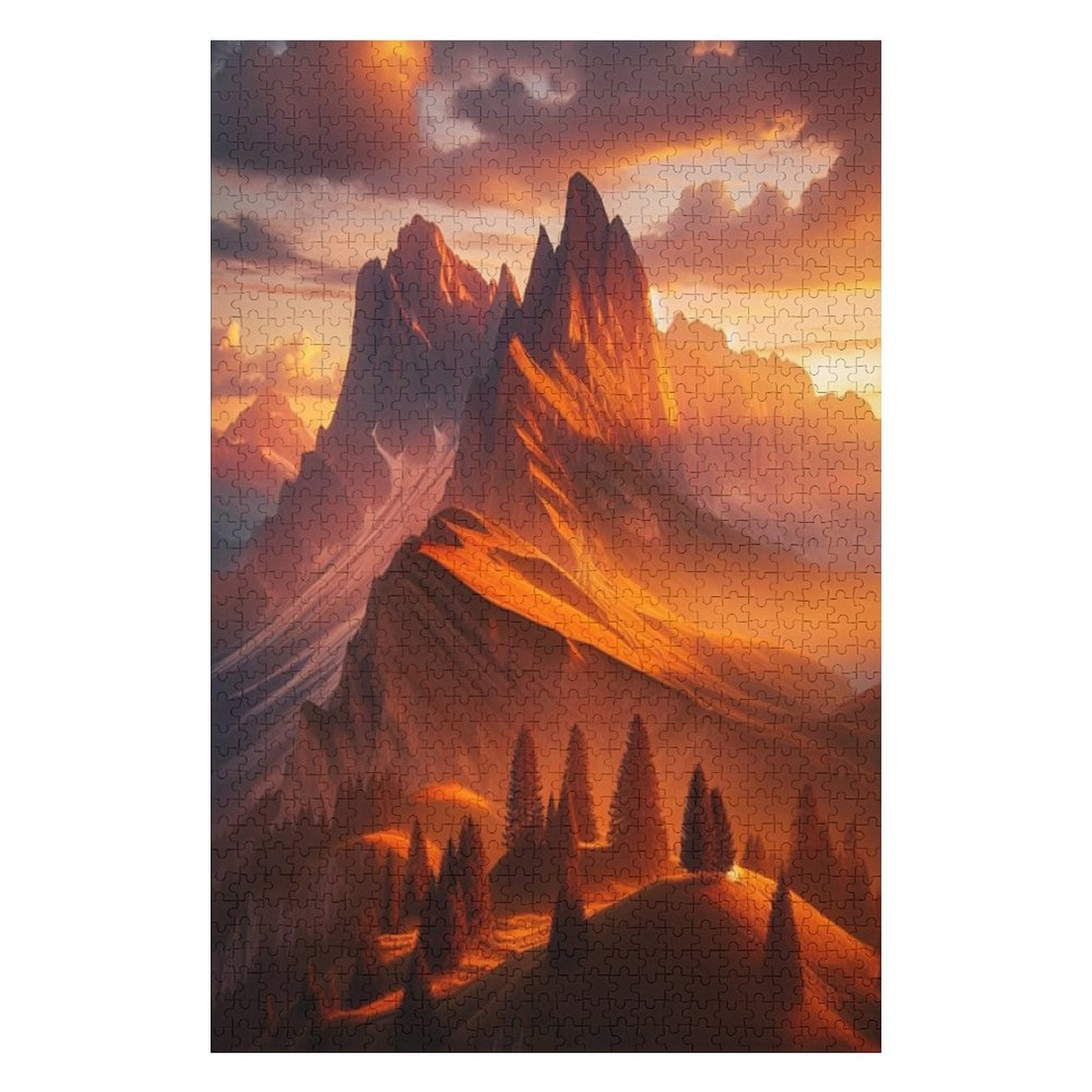 Jigsaw Puzzles Mountain Sunrise Puzzle for Adults 500 Piece Jigsaw ...