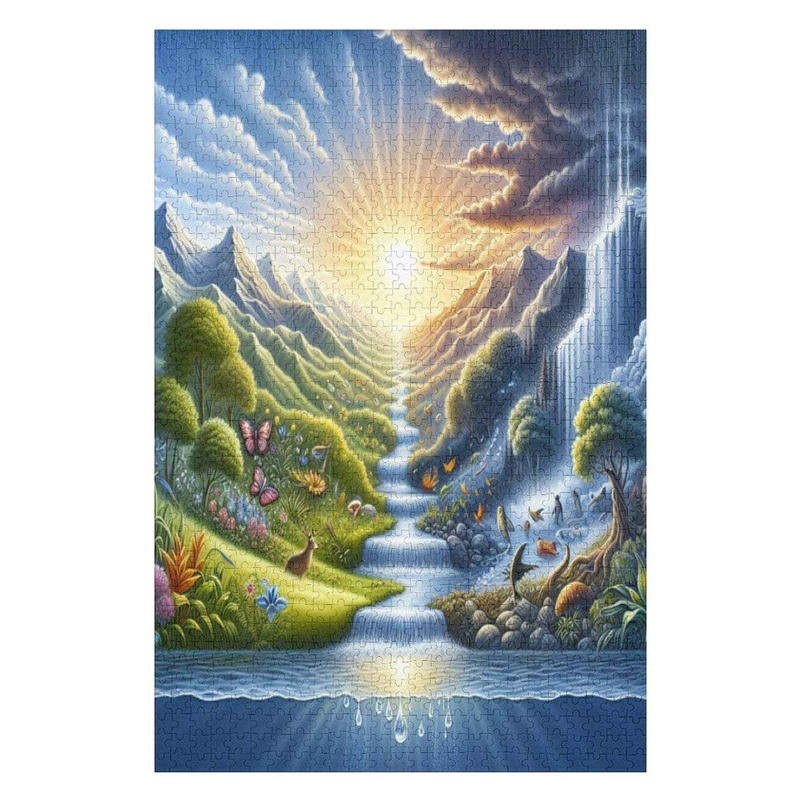 Jigsaw Puzzles From Mountainside To Ocean Wooden Puzzle For Adults ...