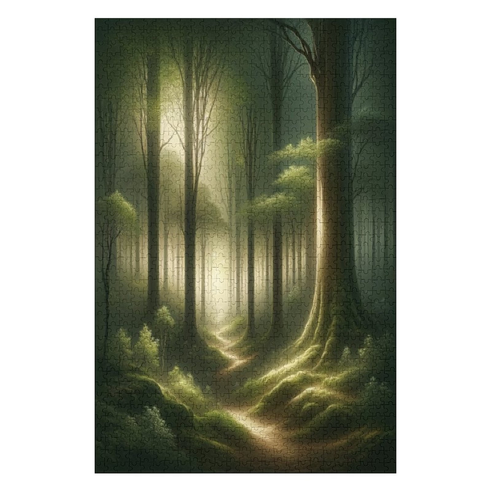 Jigsaw Puzzles Mystical And Enchanting Forest Pathway 500 Piece Wooden ...