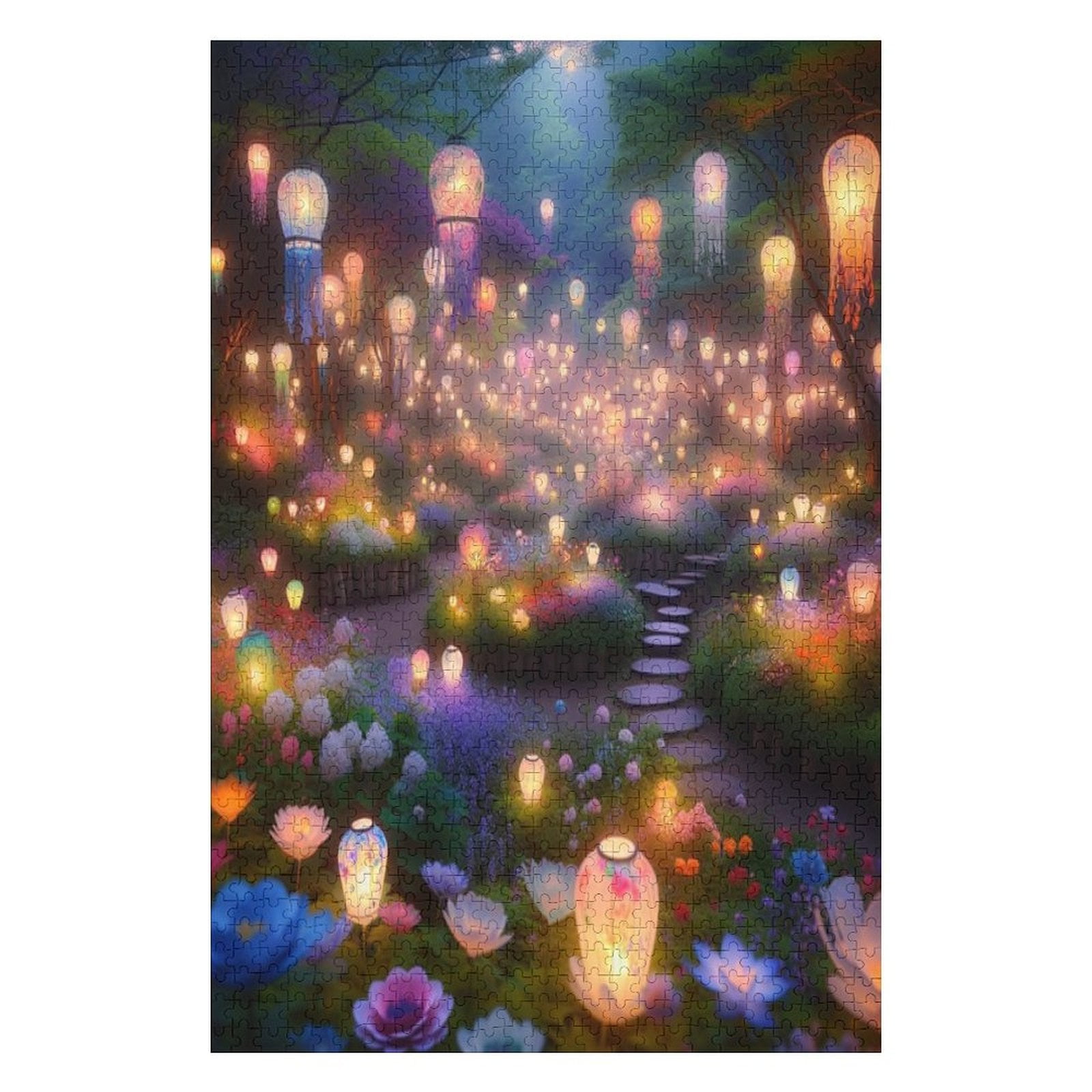 Jigsaw Puzzles Mystical Garden Teeming With Whimsy 500 Piece Wooden ...