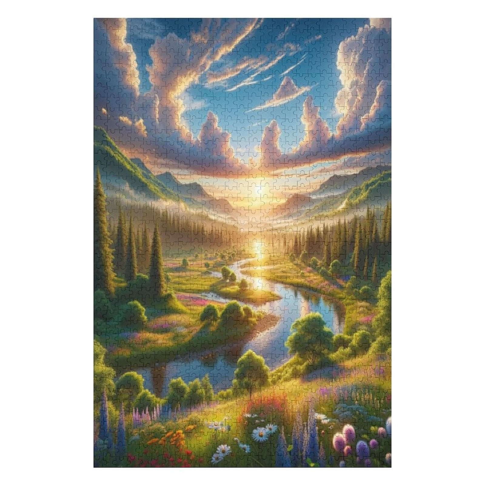 Jigsaw Puzzles Nature Serene Landscape 500 Piece For Adults Wooden ...